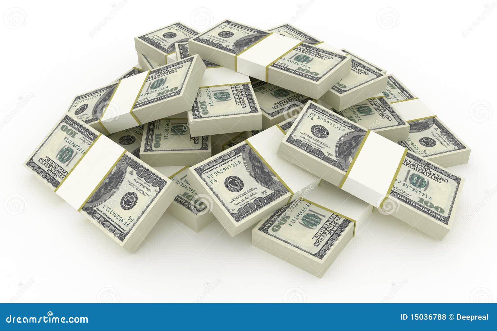 Dollar Stack stock illustration. Illustration of wealthy - 15036788