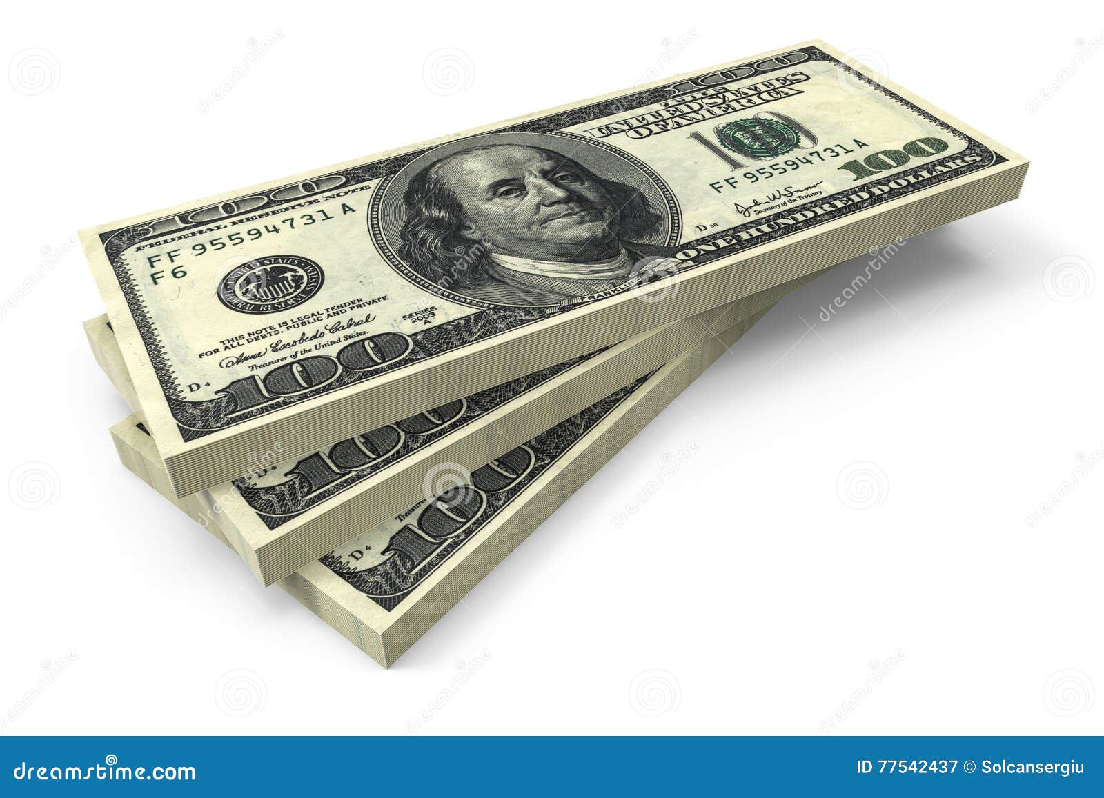 Dollar stack stock illustration. Illustration of dollar - 77542437