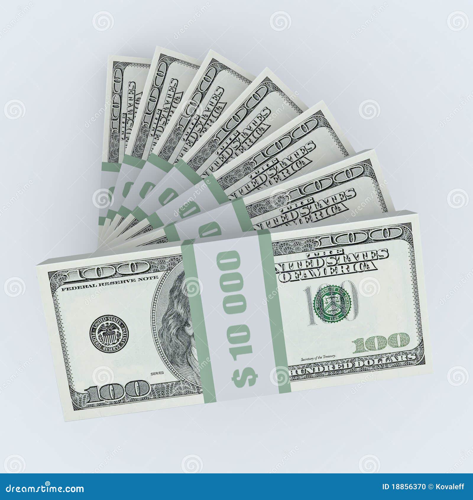 Dollar stacks stock illustration. Illustration of business - 18856370