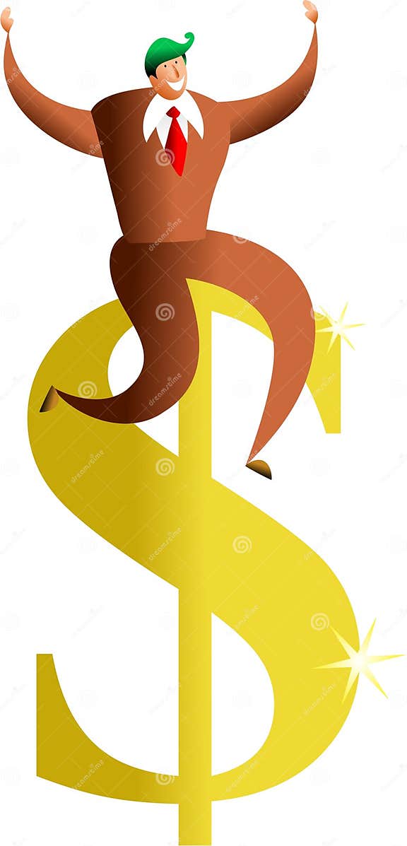 Dollar success stock illustration. Illustration of achievement - 1297606