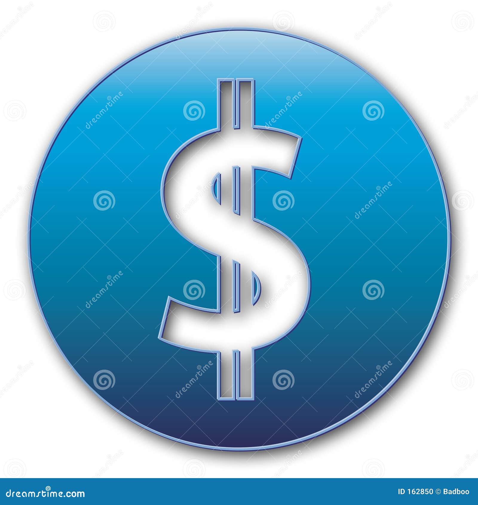 Dollar Symbol stock vector. Illustration of icon, sale - 162850