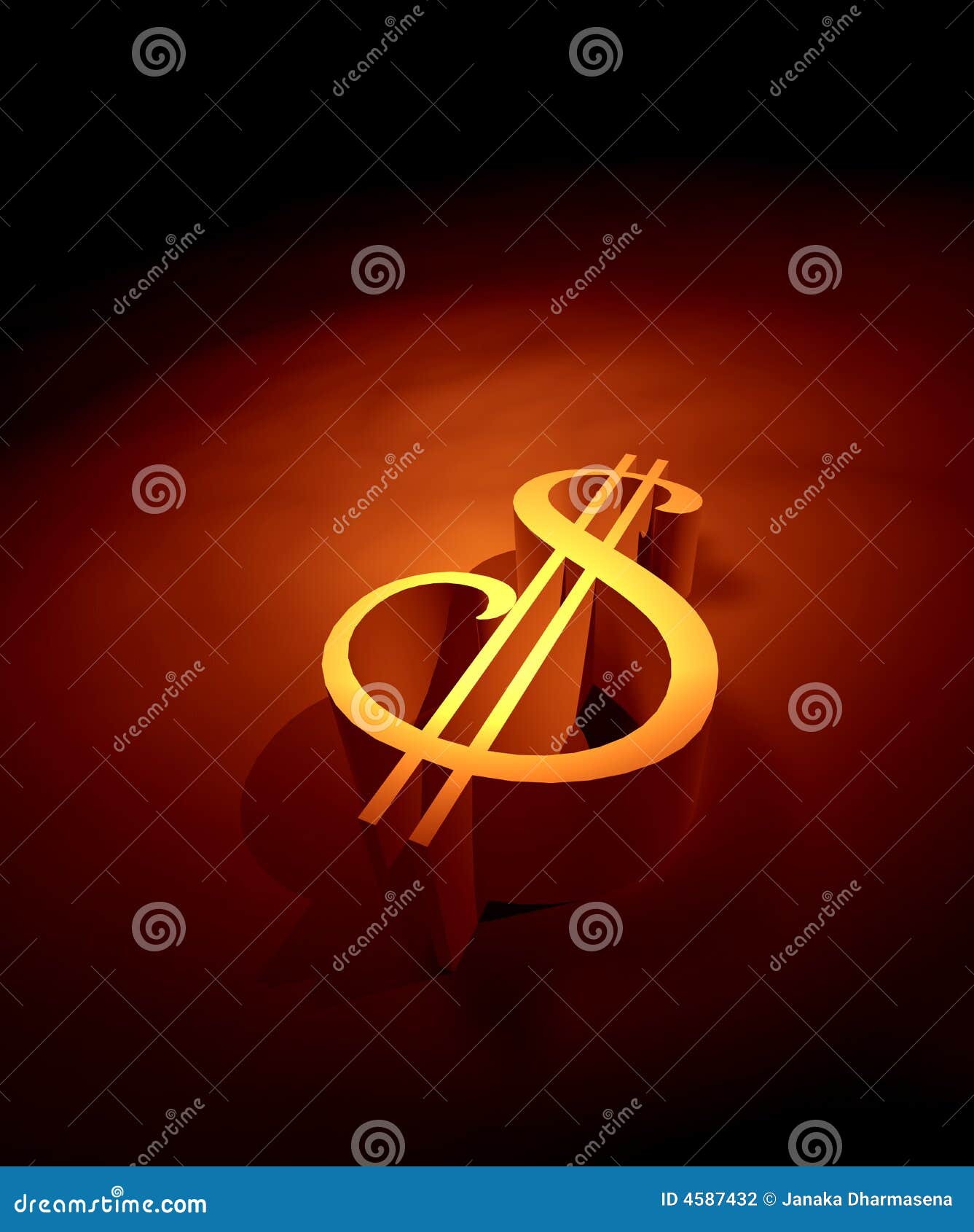 Dollar symbol stock illustration. Illustration of income - 4587432