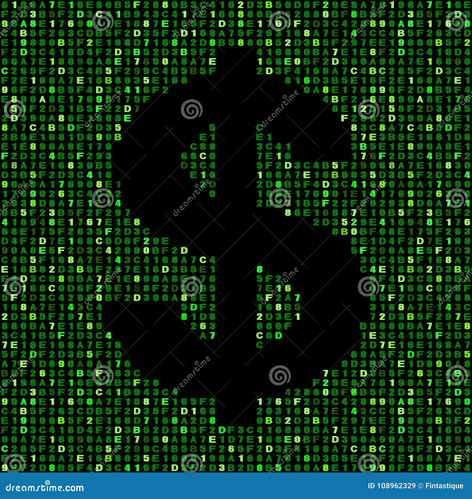 Dollar Symbol on Green Hex Code Illustration Stock Illustration ...