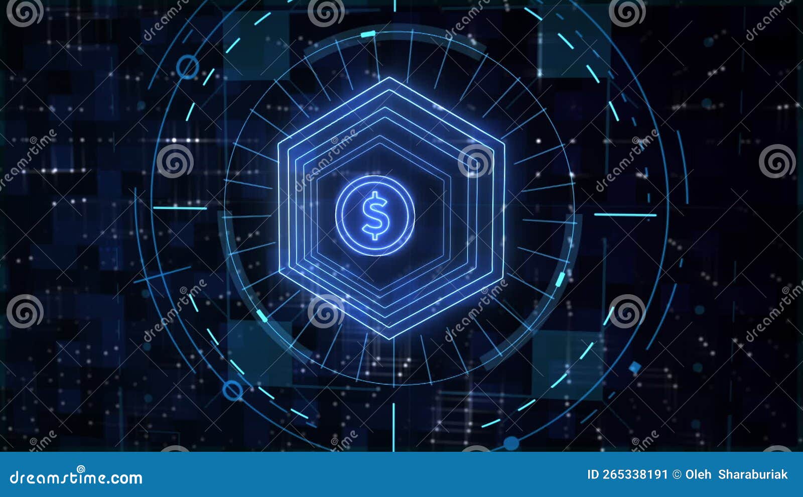 Dollar Symbol. Cyber Security Concept, Internet Protection, Network and ...