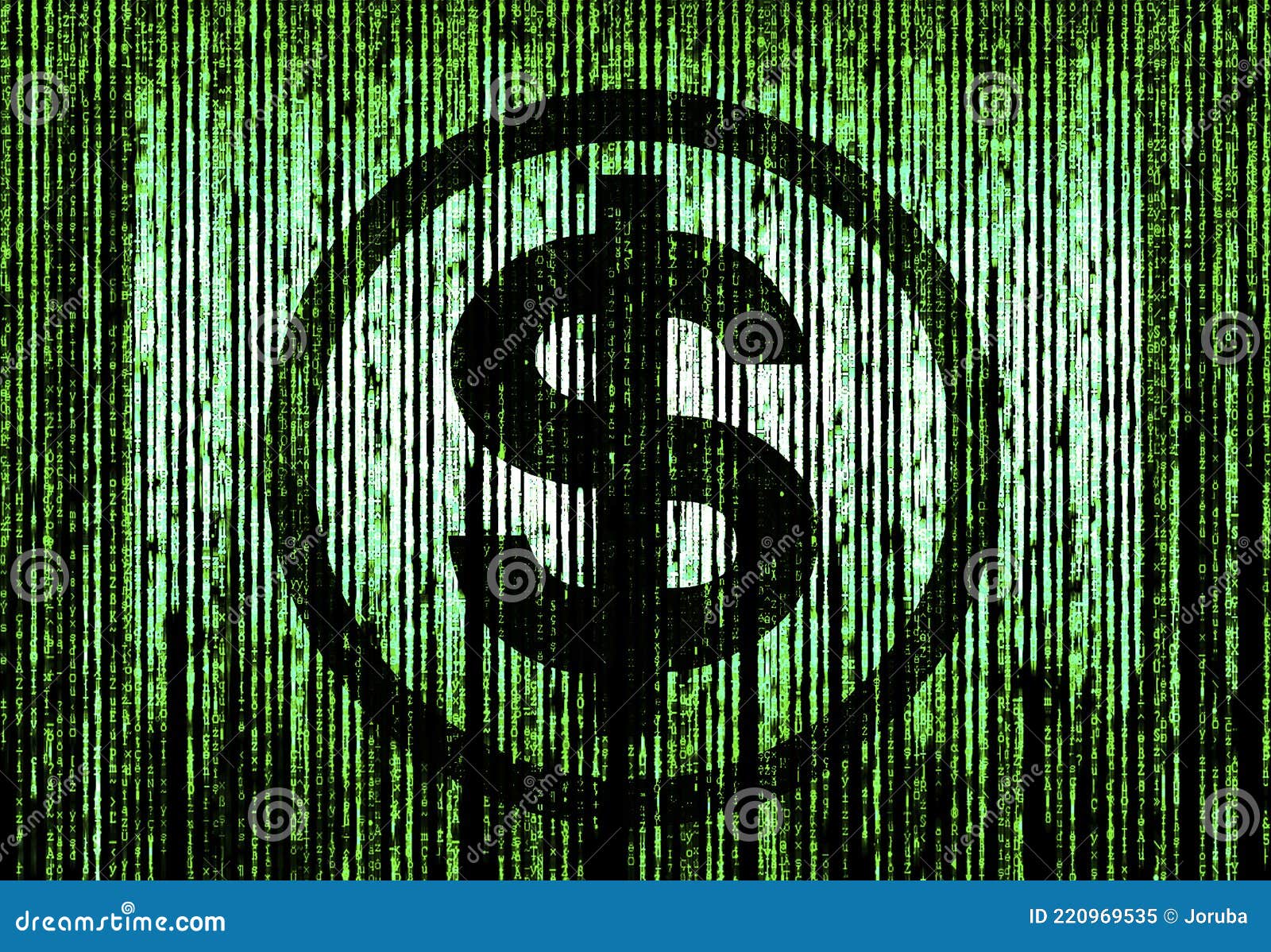 Dollar Matrix Stock Image | CartoonDealer.com #31372129