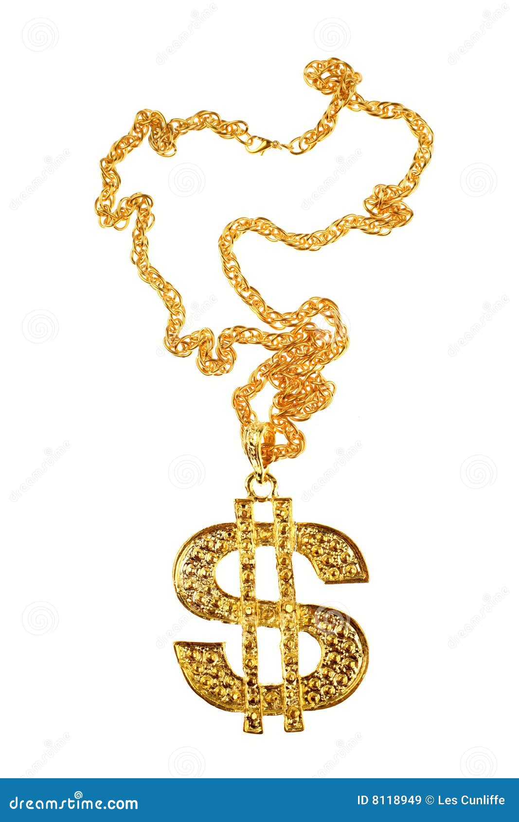 Dollar symbol necklace stock image. Image of symbol, success - 8118949
