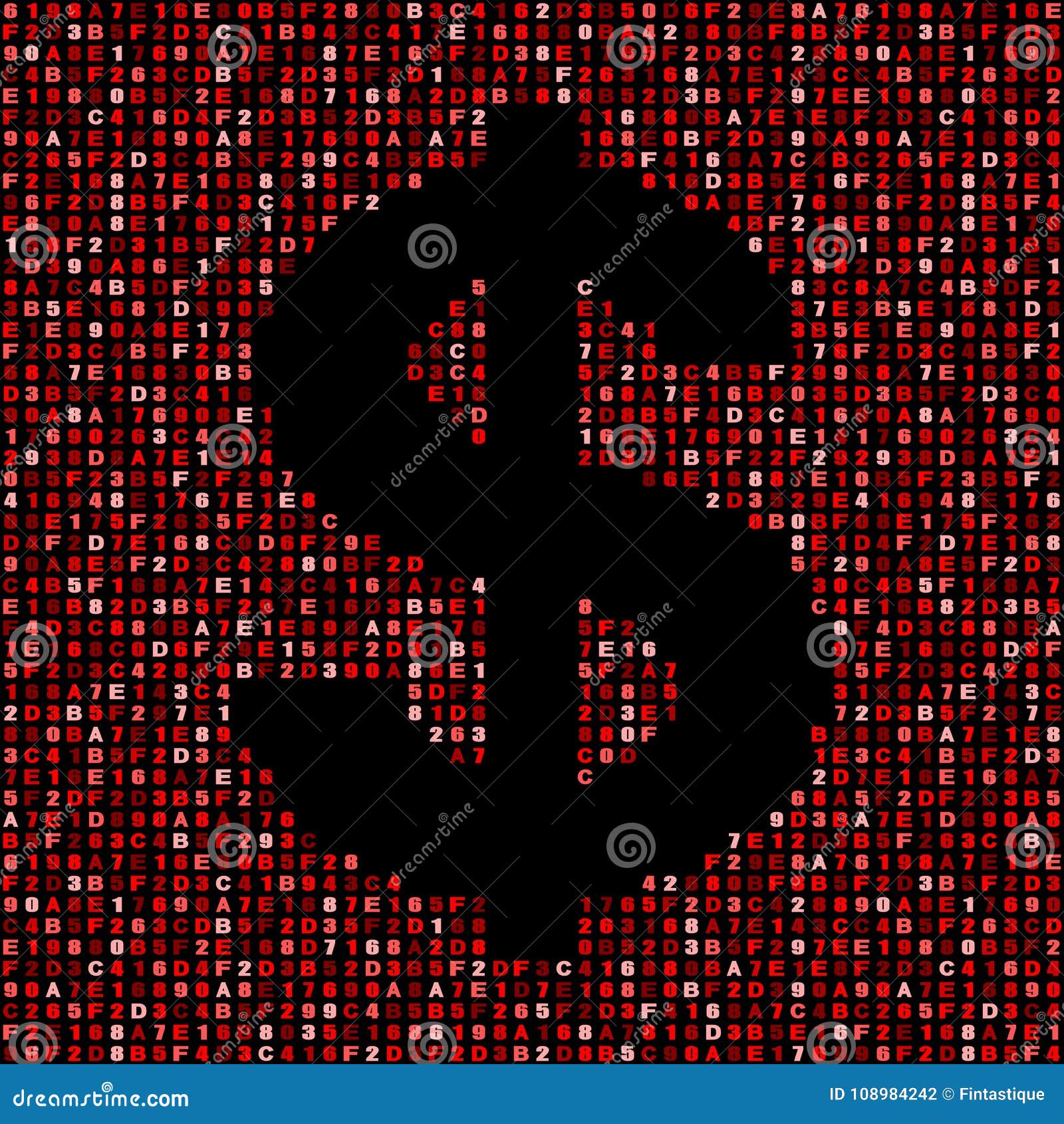 Dollar Symbol on Red Hex Code Illustration Stock Illustration ...