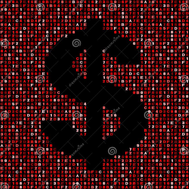 Dollar Symbol on Red Hex Code Illustration Stock Illustration ...