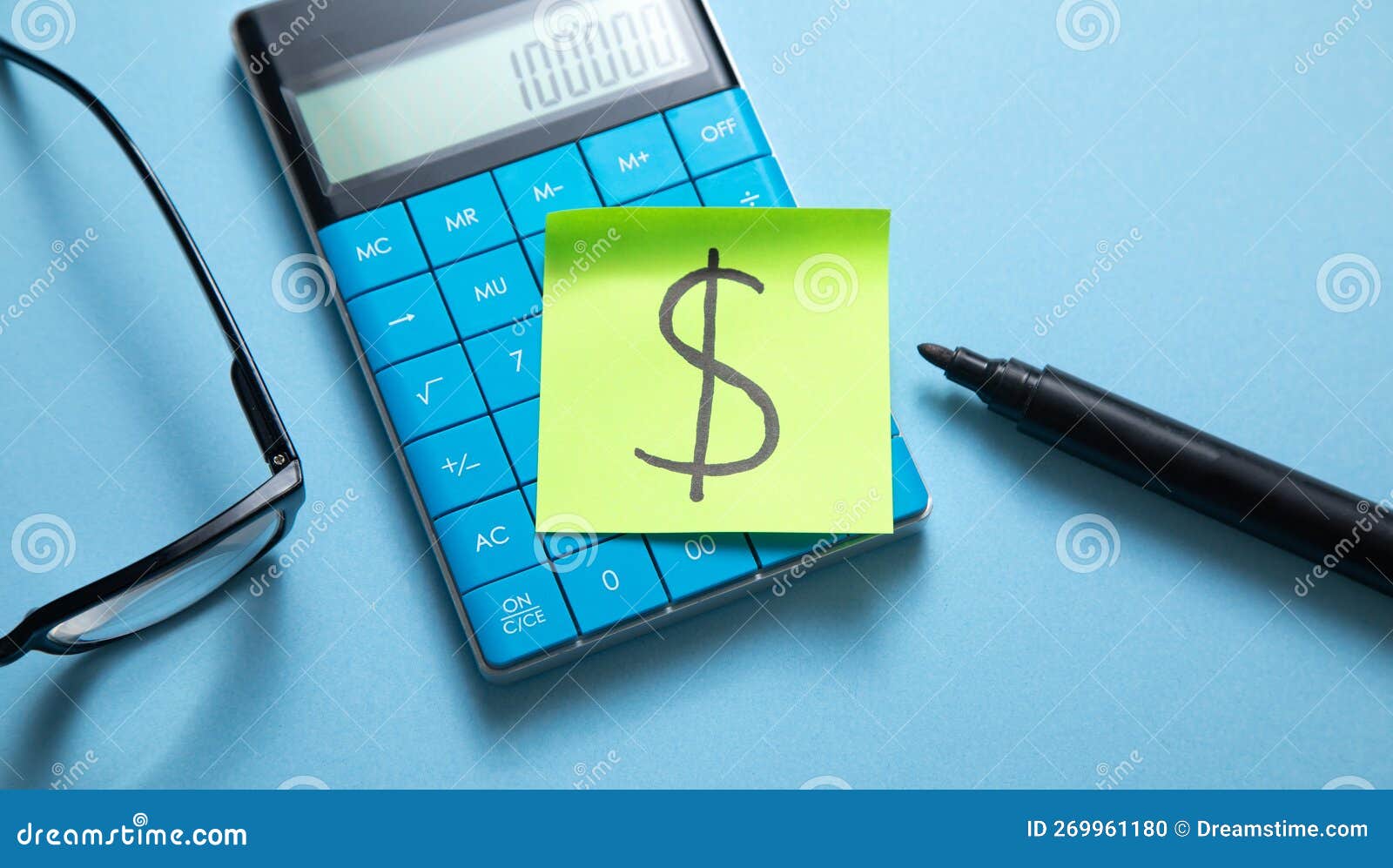 Dollar Symbol on the Sticky Note. Business Stock Photo - Image of money ...