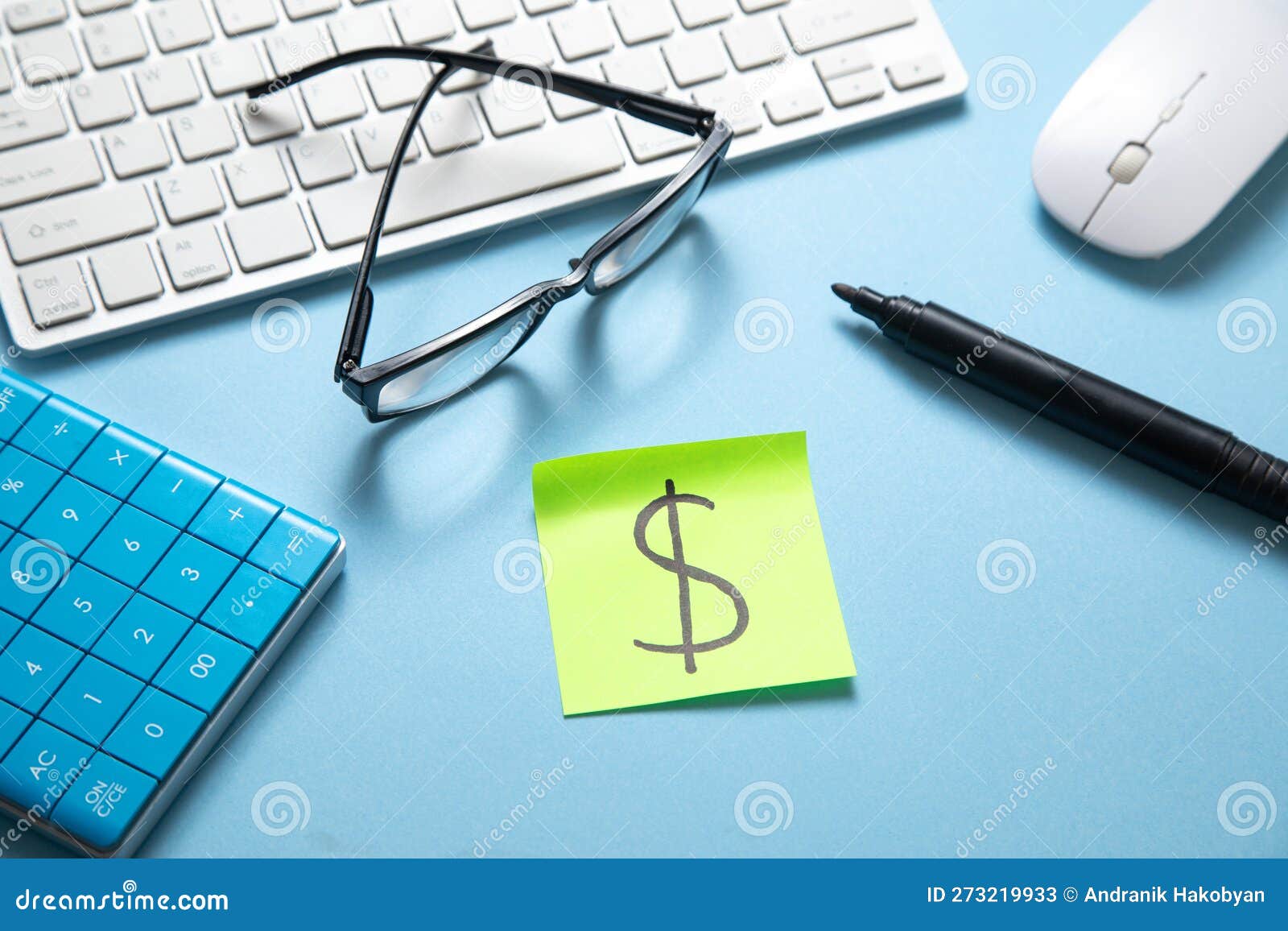 Dollar Symbol on the Sticky Note. Business Stock Image - Image of trade ...