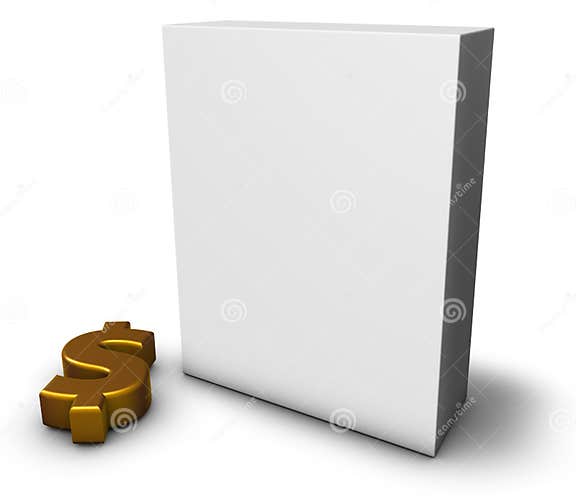 Dollar and box stock illustration. Illustration of american - 105259247