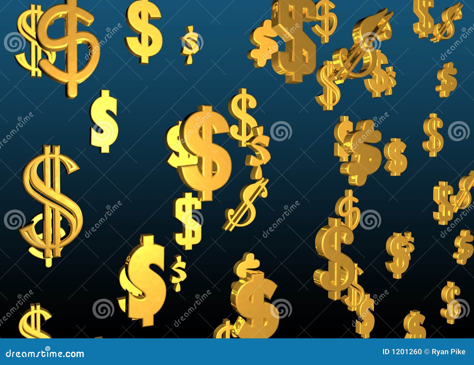 Dollar symbols stock illustration. Illustration of sold - 1201260