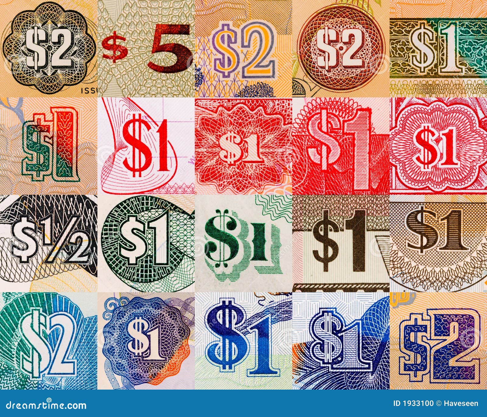 Dollar Symbols from All Over the World Stock Photo - Image of wealth ...
