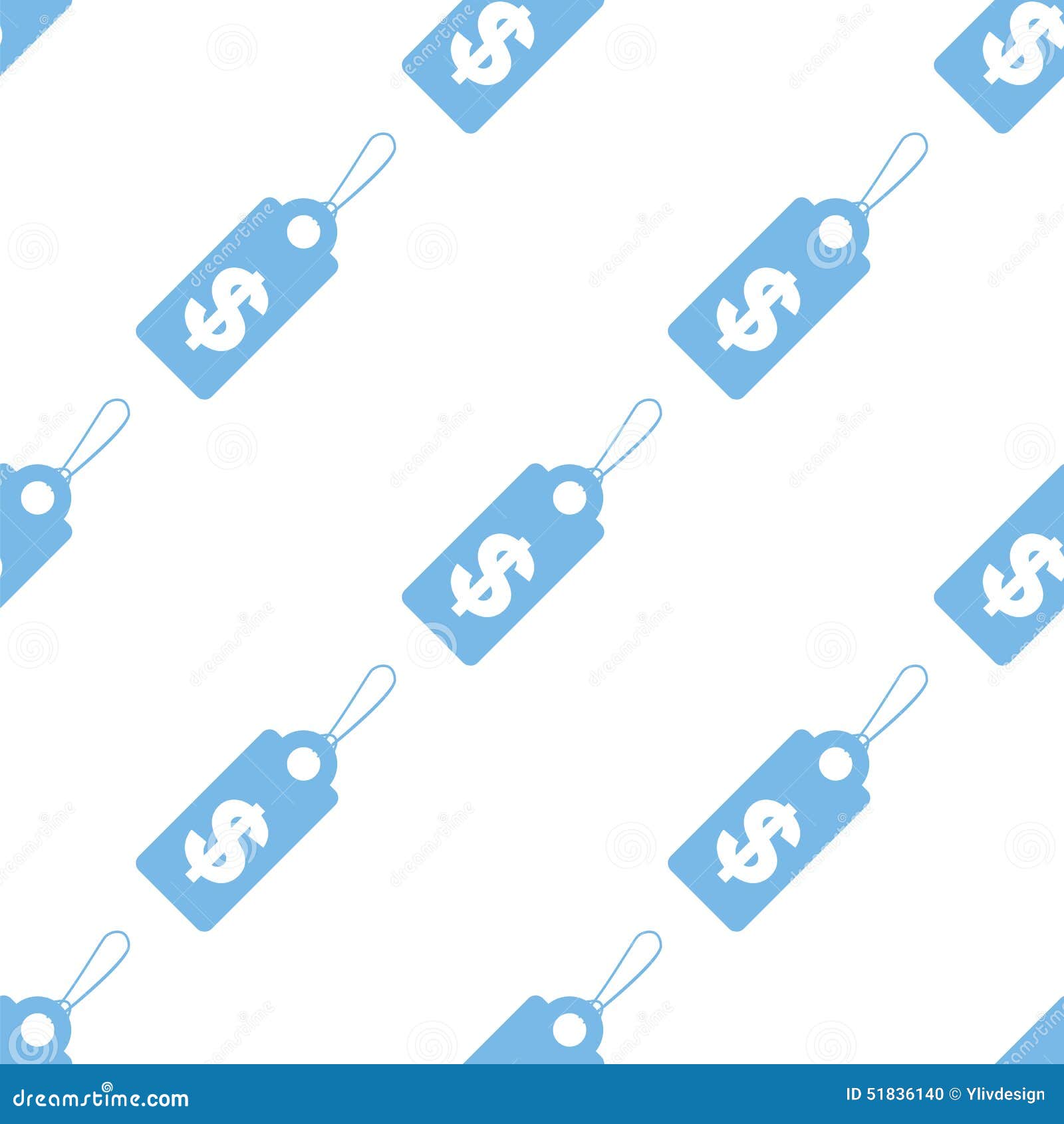 Dollar Tag Seamless Pattern Stock Vector - Illustration of dollar, site ...