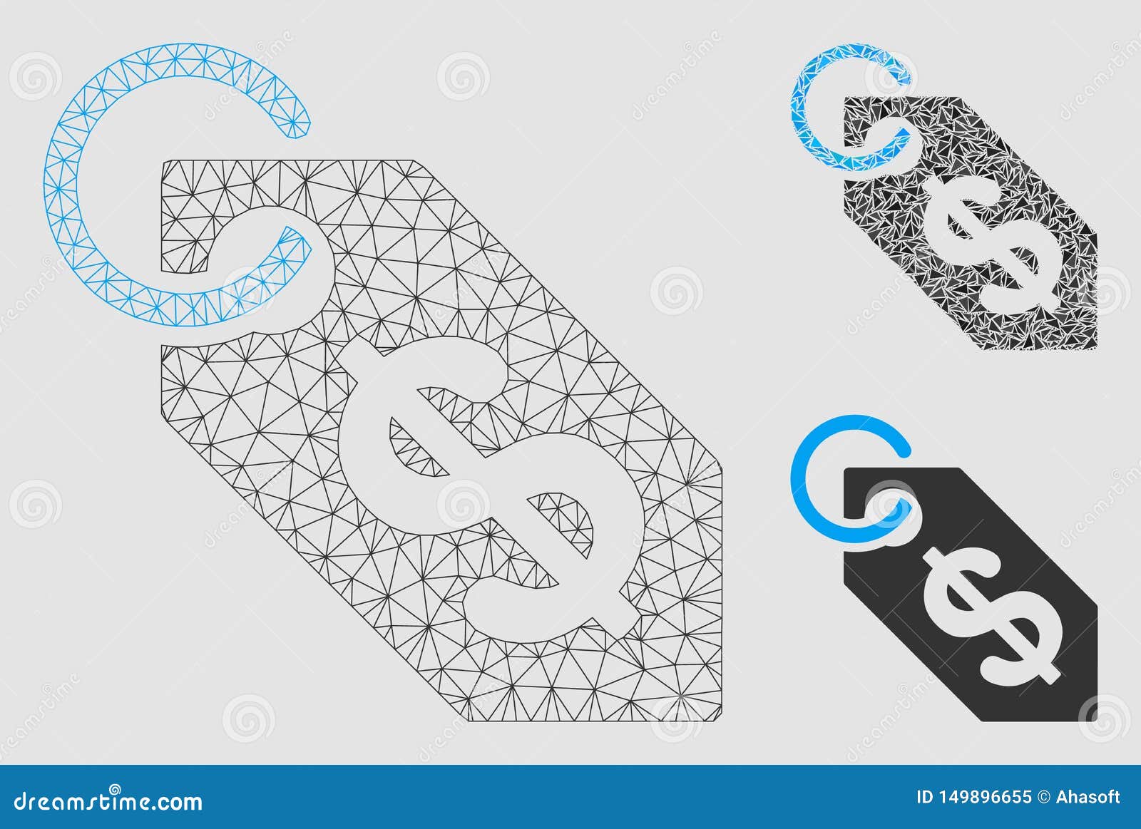 Dollar Tag Vector Mesh Carcass Model and Triangle Mosaic Icon Stock ... Dollar Tag Vector Mesh Carcass Model and Triangle Mosaic Icon Stock ...