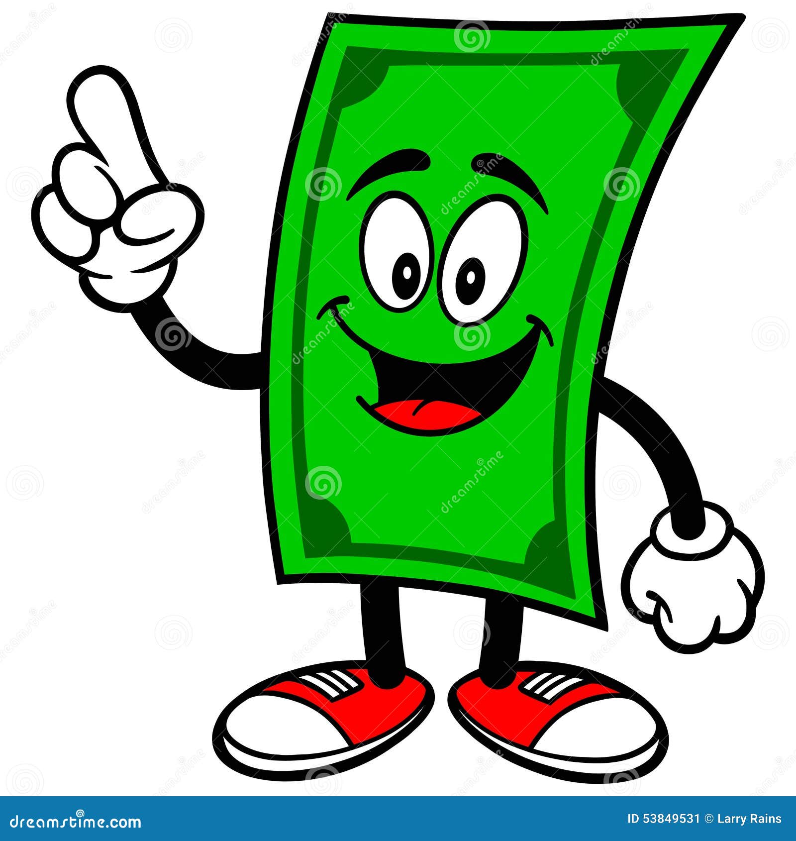 Dollar Talking stock vector. Illustration of painting - 53849531