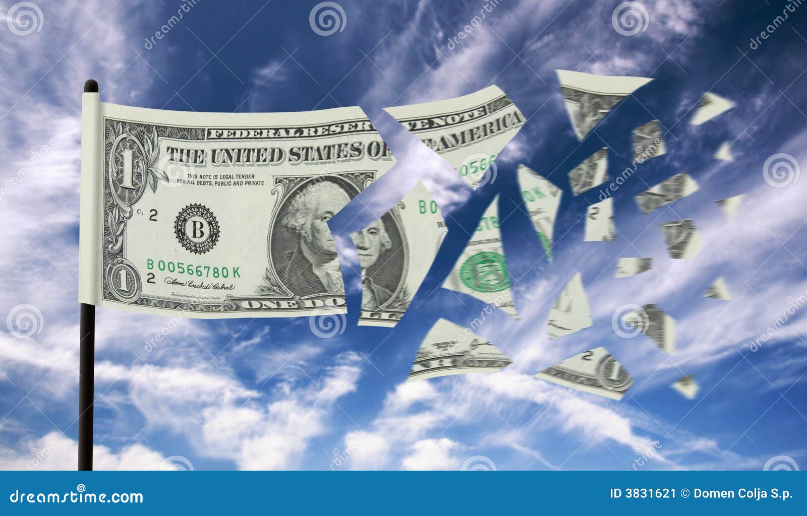 Dollar tearing apart stock image. Image of exchange, capitalism - 3831621