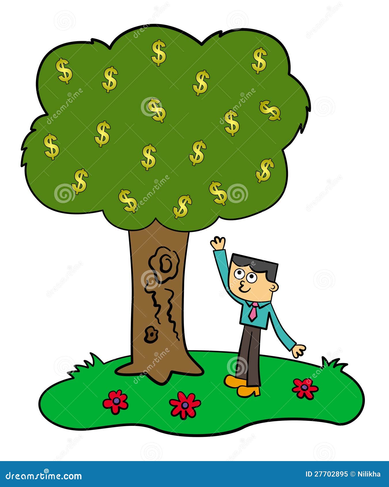 Dollar tree stock illustration. Illustration of achieve - 27702895