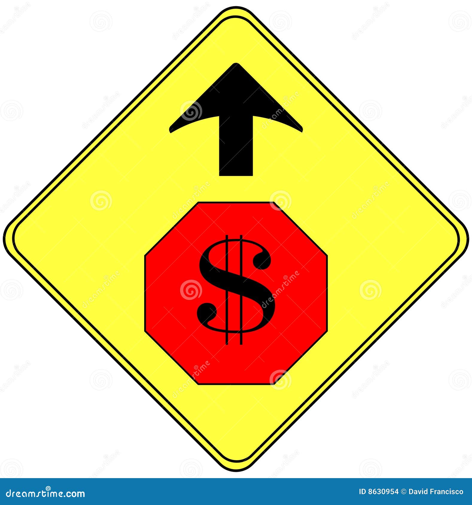 Dollar up stock illustration. Illustration of pattern - 8630954