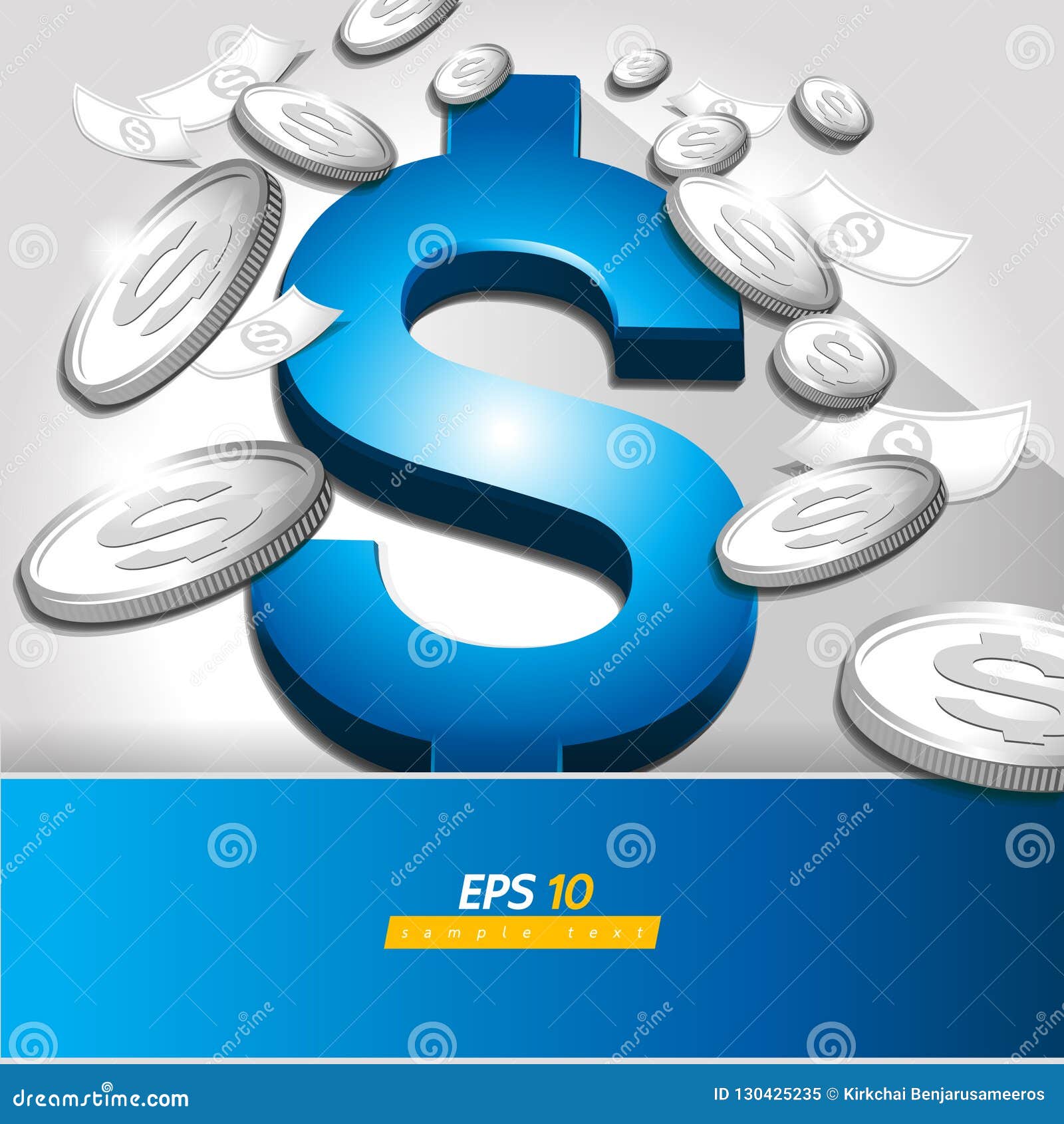 Dollar Vector stock vector. Illustration of snack, meal - 130425235