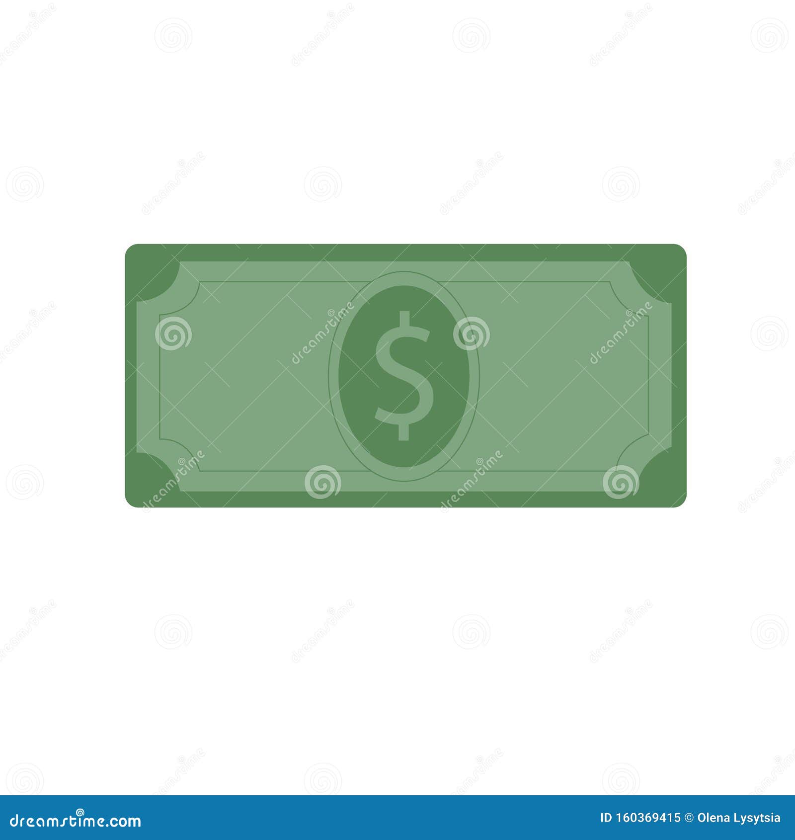 Dollar Vector Illustration. Stock Vector - Illustration of computer ...