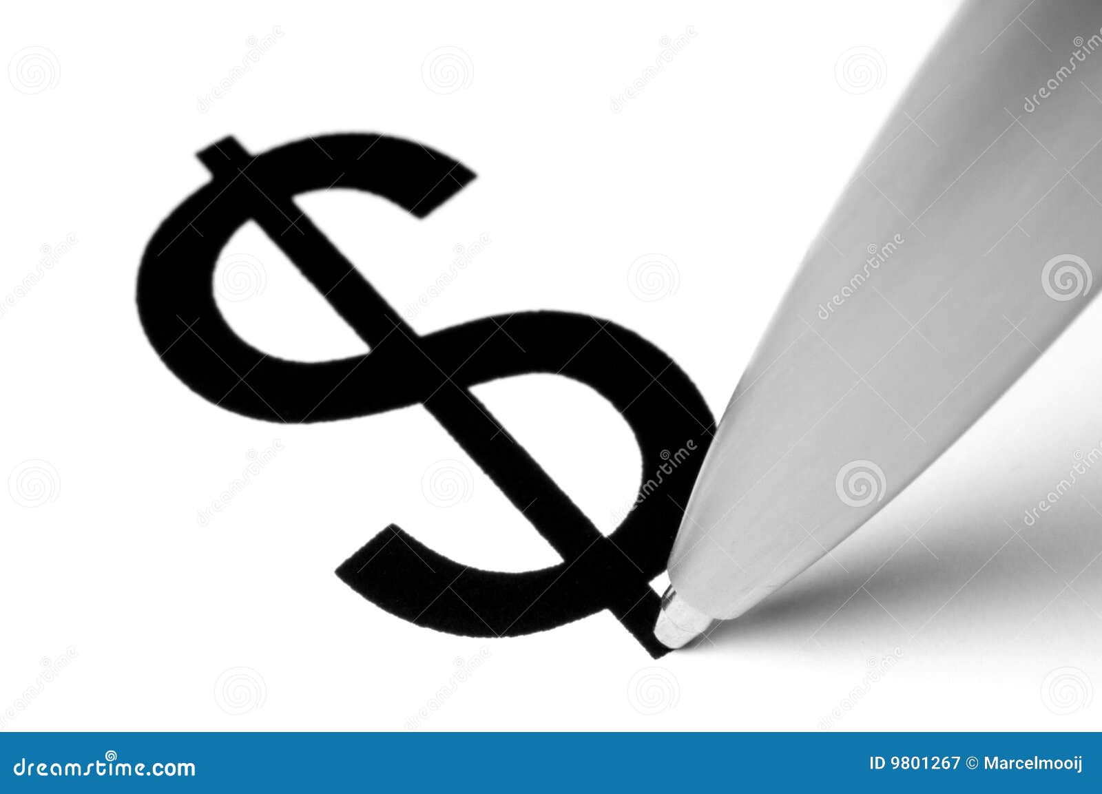 Dollar-Zeichen stockbild. Bild von preis, querneigung - 9801267