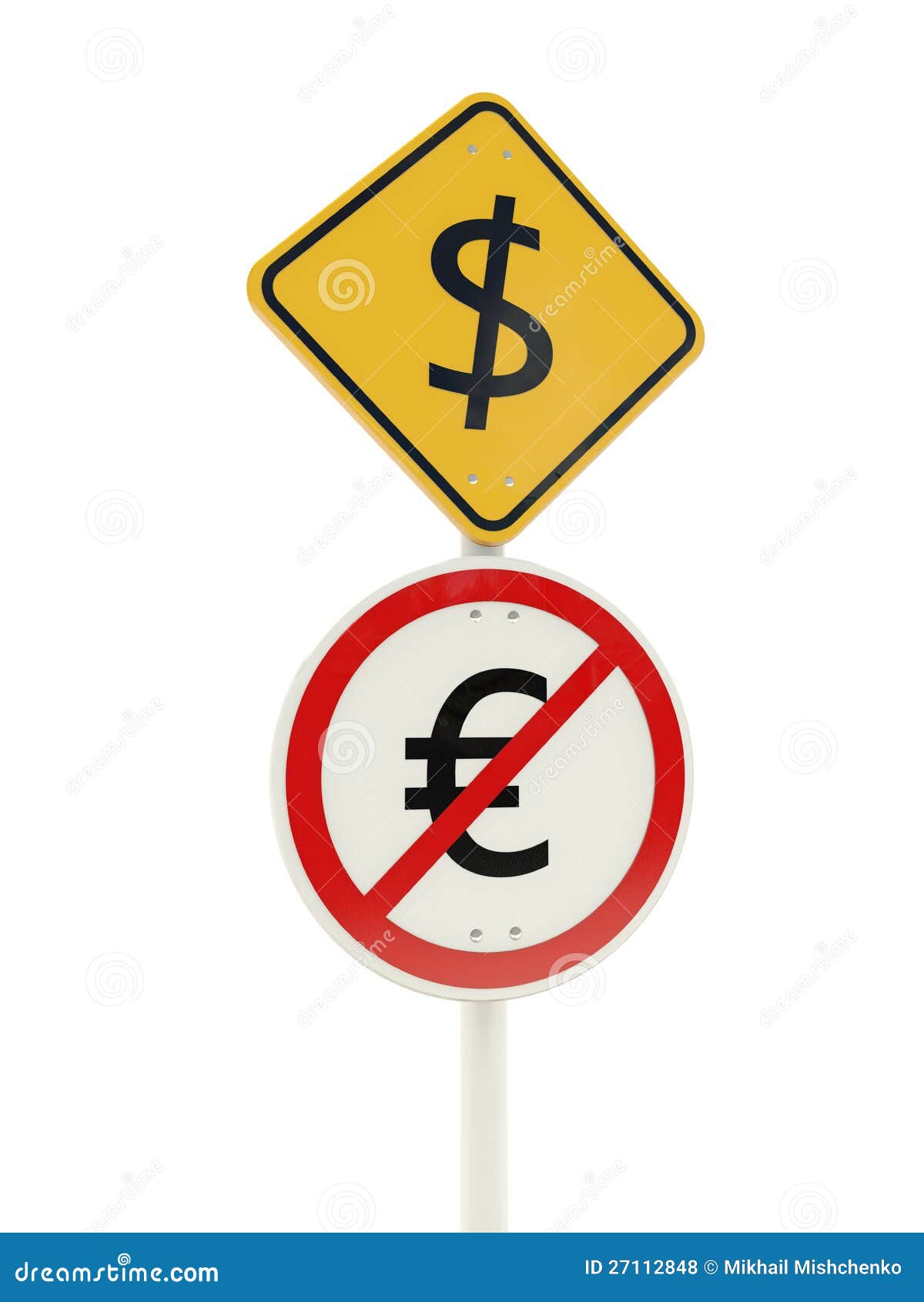 Dollar zone road sign stock illustration. Illustration of currency ...