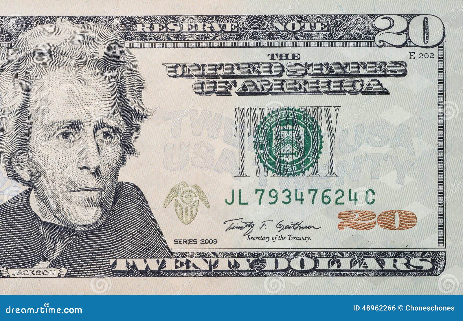 20 dollari di fattura fotografia stock. Immagine di soldi - 48962266