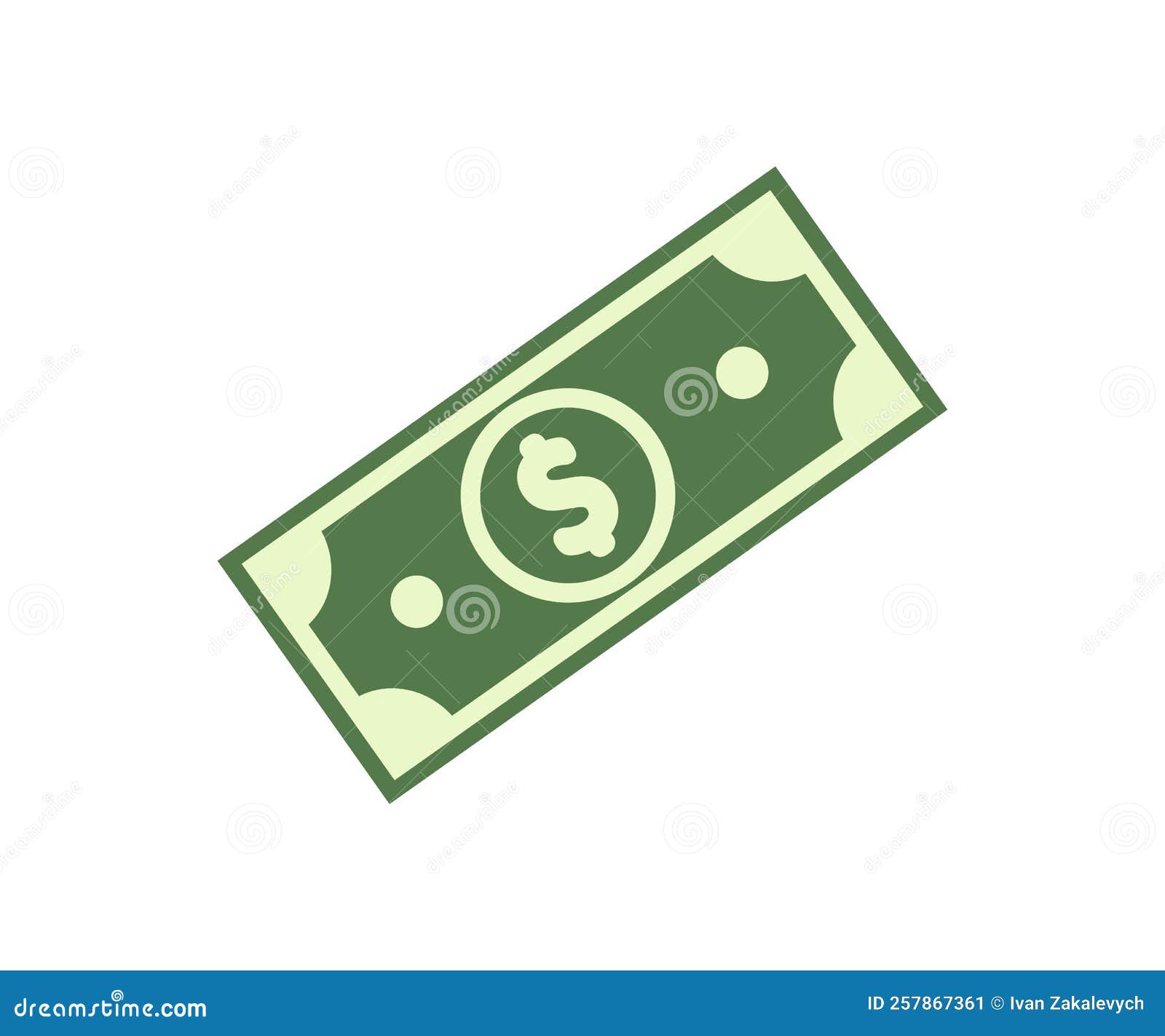 Dollarpictogram. Amerikaans Geldsymbool. Teken De Geldvector Stock ...