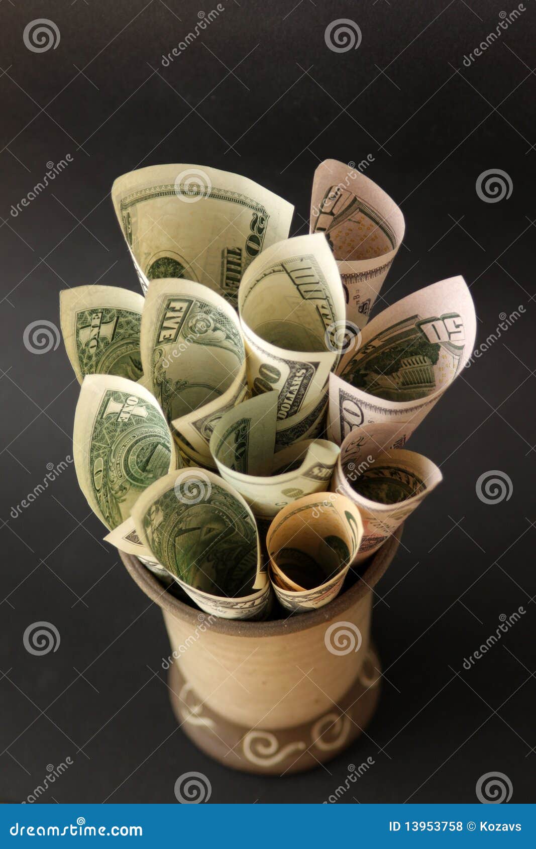 Dollars stock photo. Image of savings, finance, curtailed - 13953758