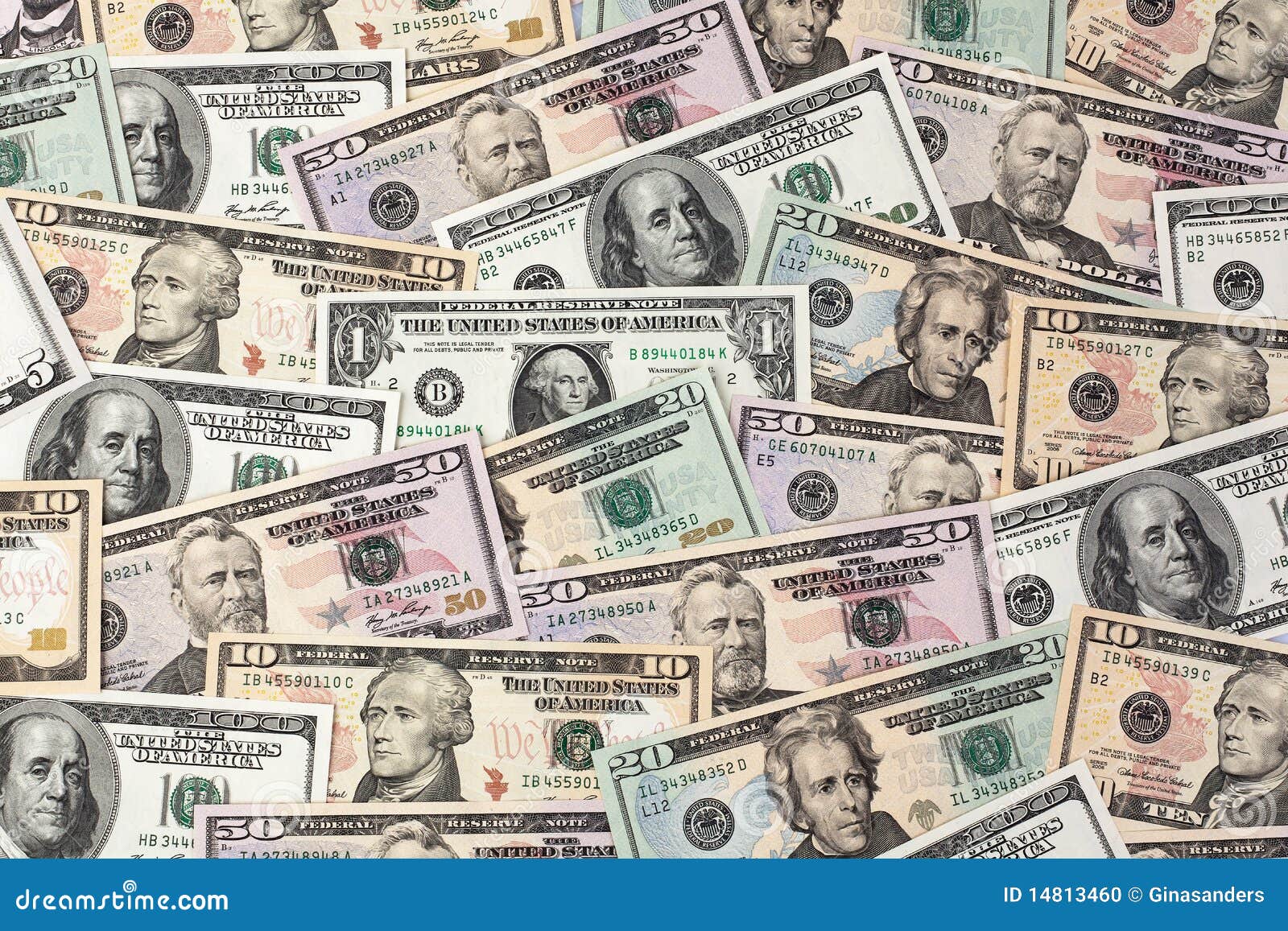 Dollars. American Bank Notes Stock Photo - Image of paper, money: 14813460