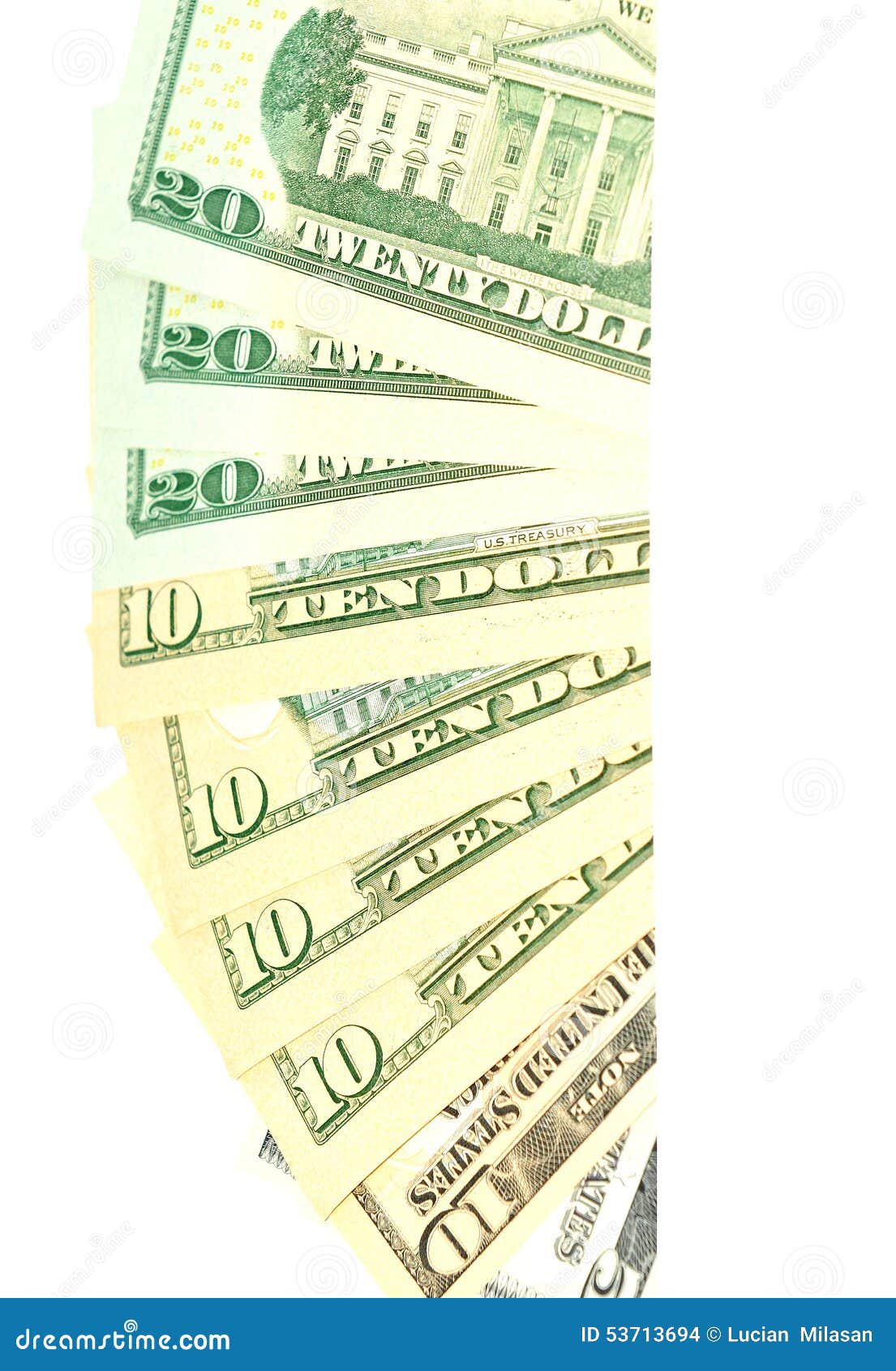 Dollars background stock photo. Image of details, five - 53713694