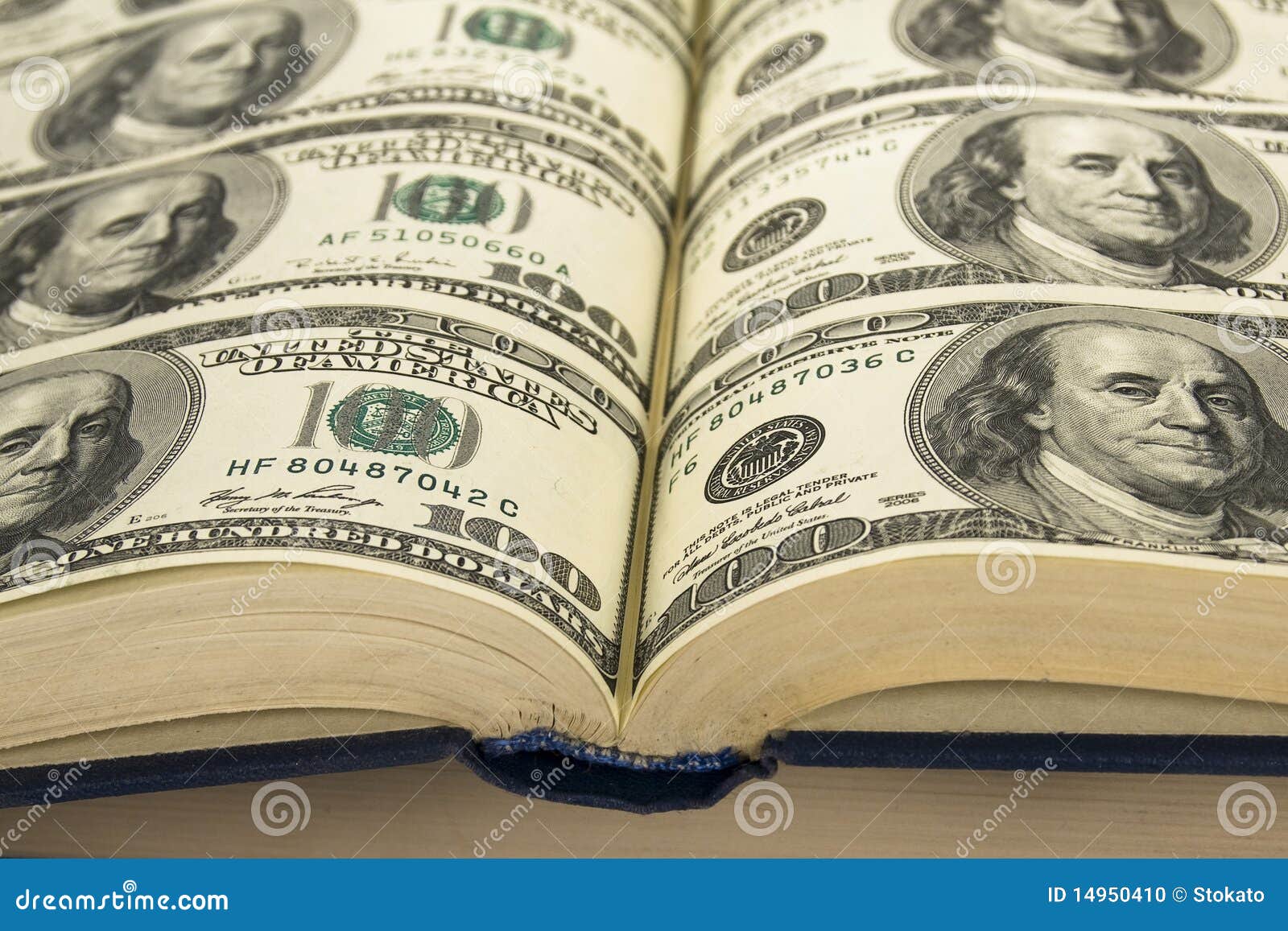 Dollars in the books stock photo. Image of loan, bank - 14950410