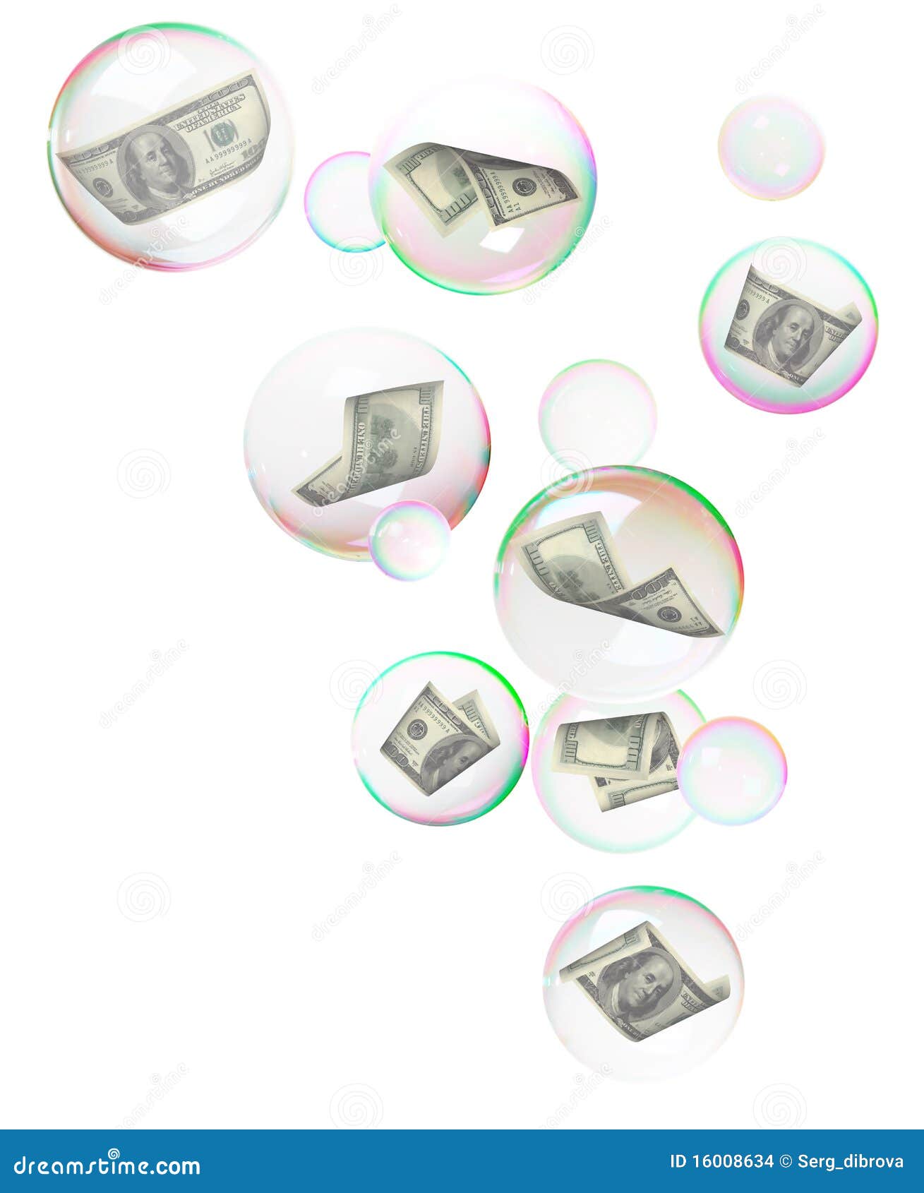 Dollars into bubbles stock photo. Image of soap, money - 16008634