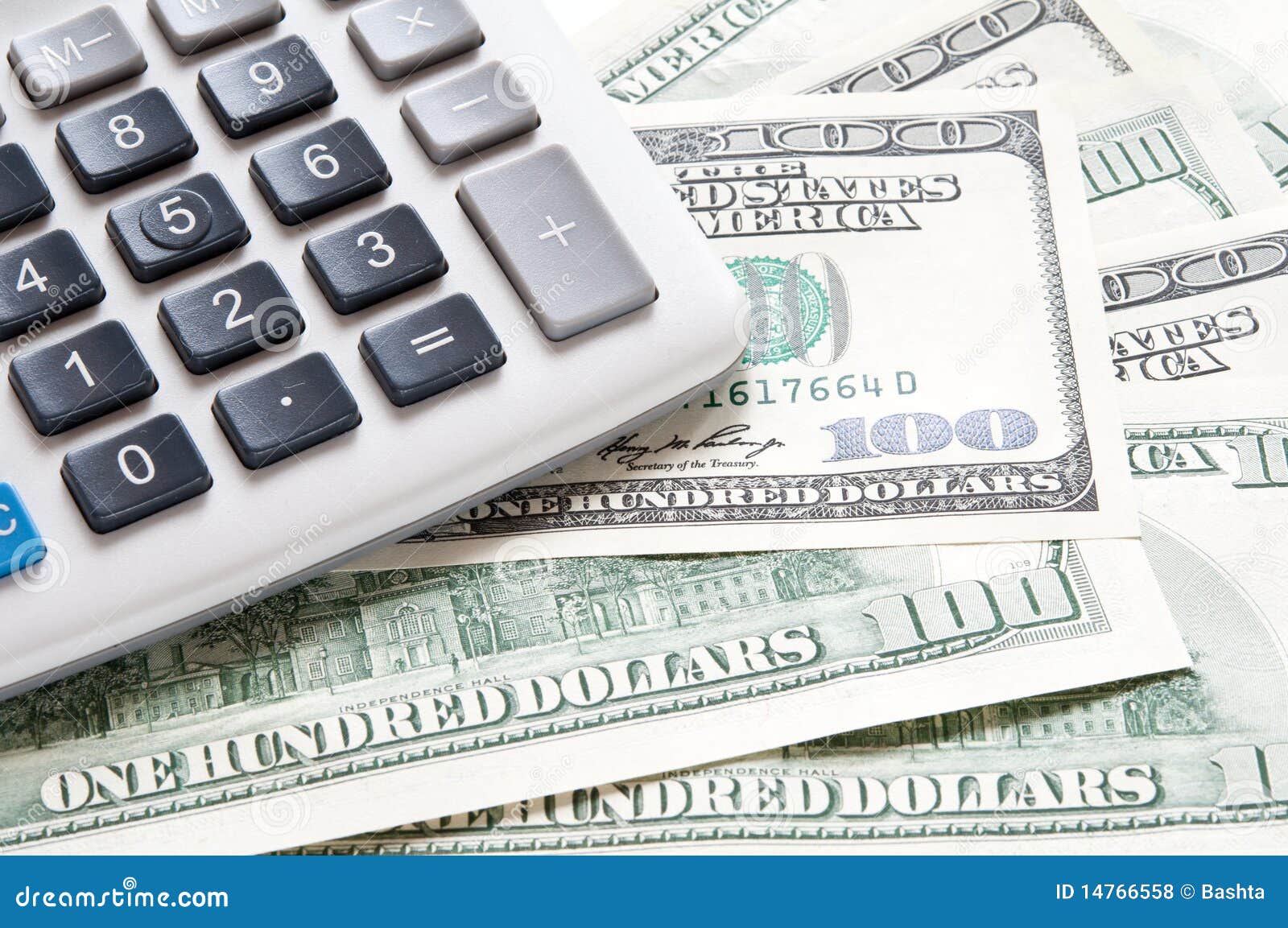 Dollars and calculator stock photo. Image of currency - 14766558