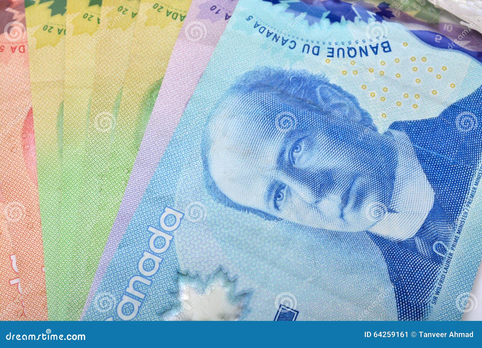 Dollars Canadiens De Billets De Banque De Devise Image stock - Image du ...