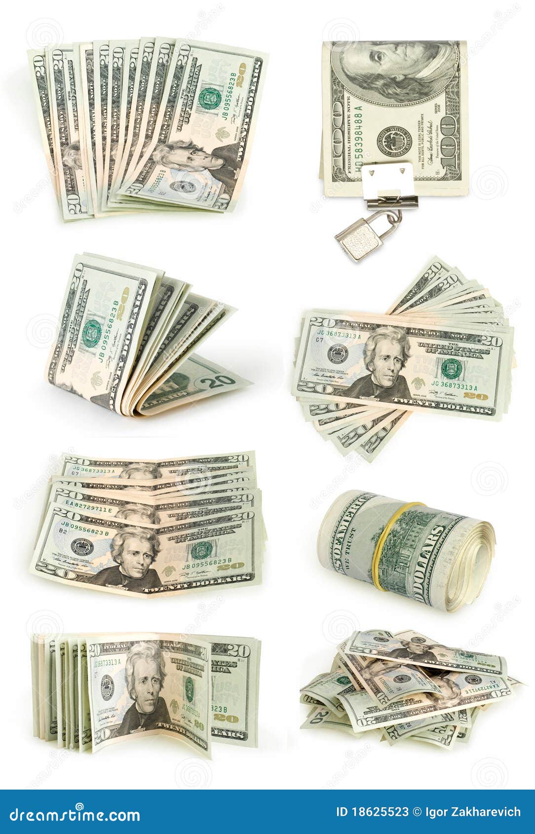 Dollars colection stock image. Image of money, finance - 18625523