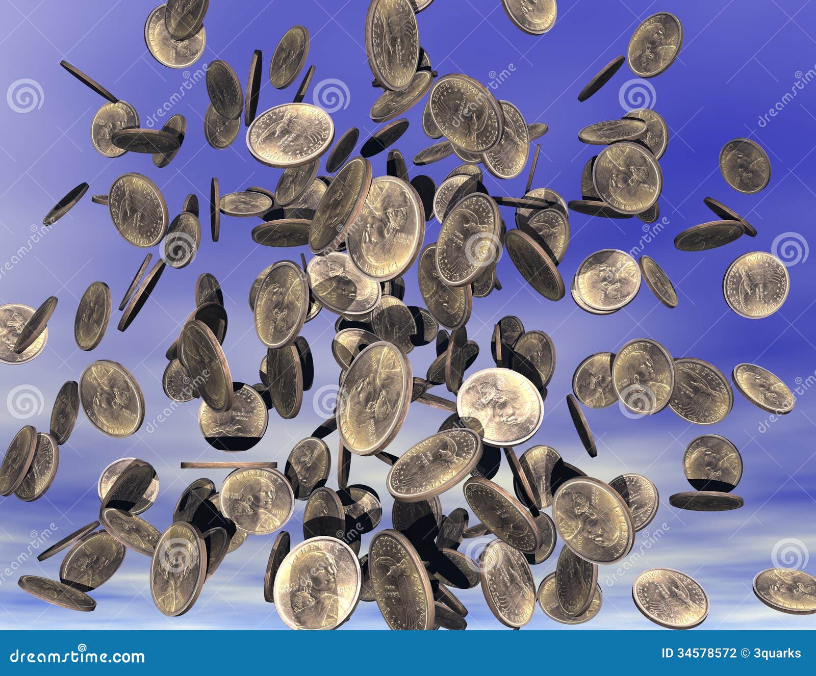 Dollars stock illustration. Illustration of devalue, financial - 34578572