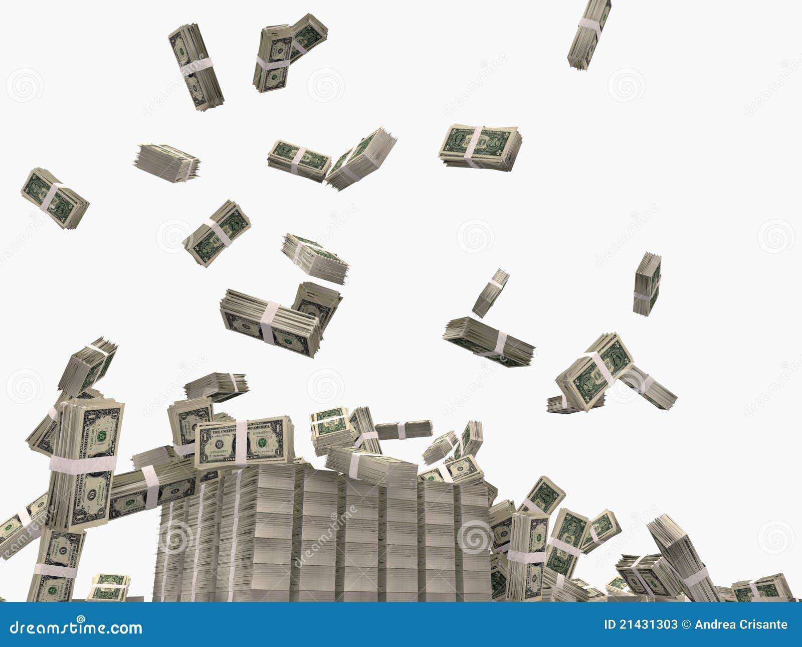 Dollars falling stock image. Image of abundance, close - 21431303