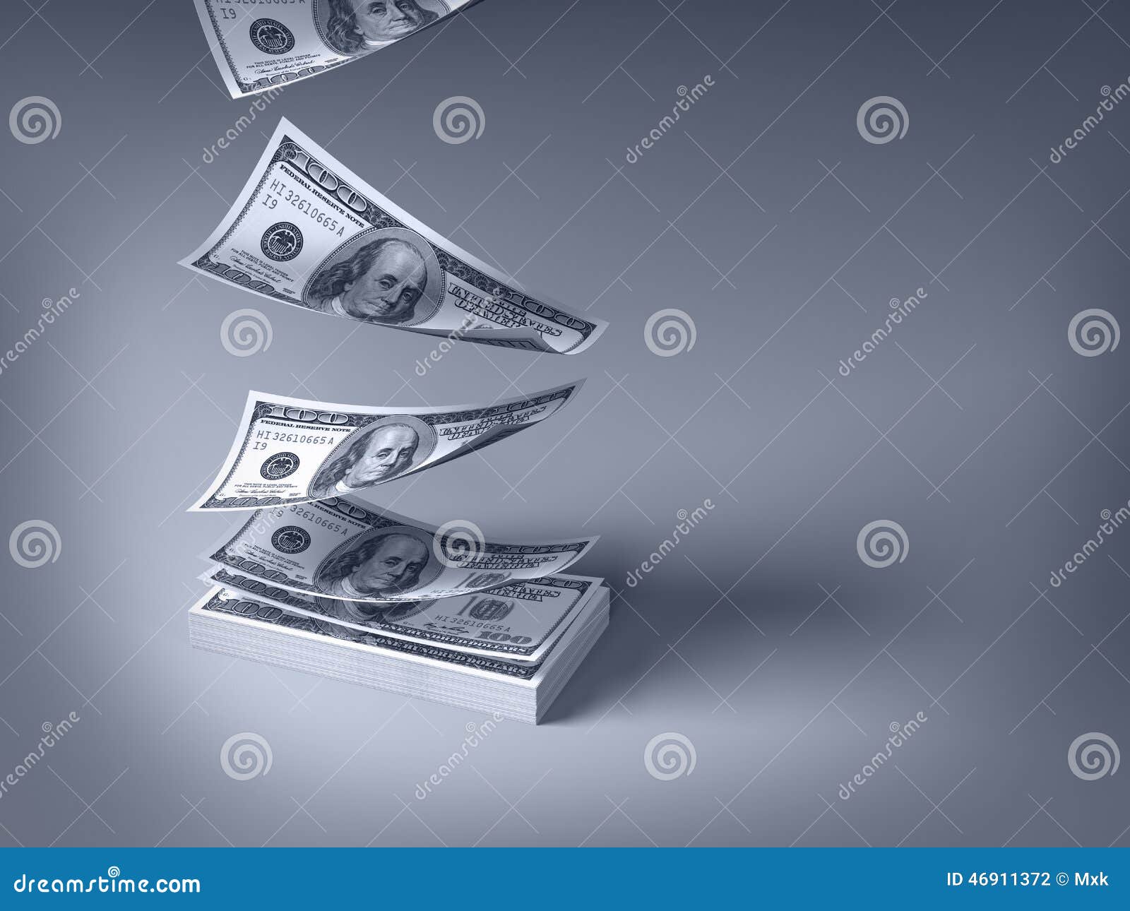 Dollars falling down stock photo. Image of financial - 46911372