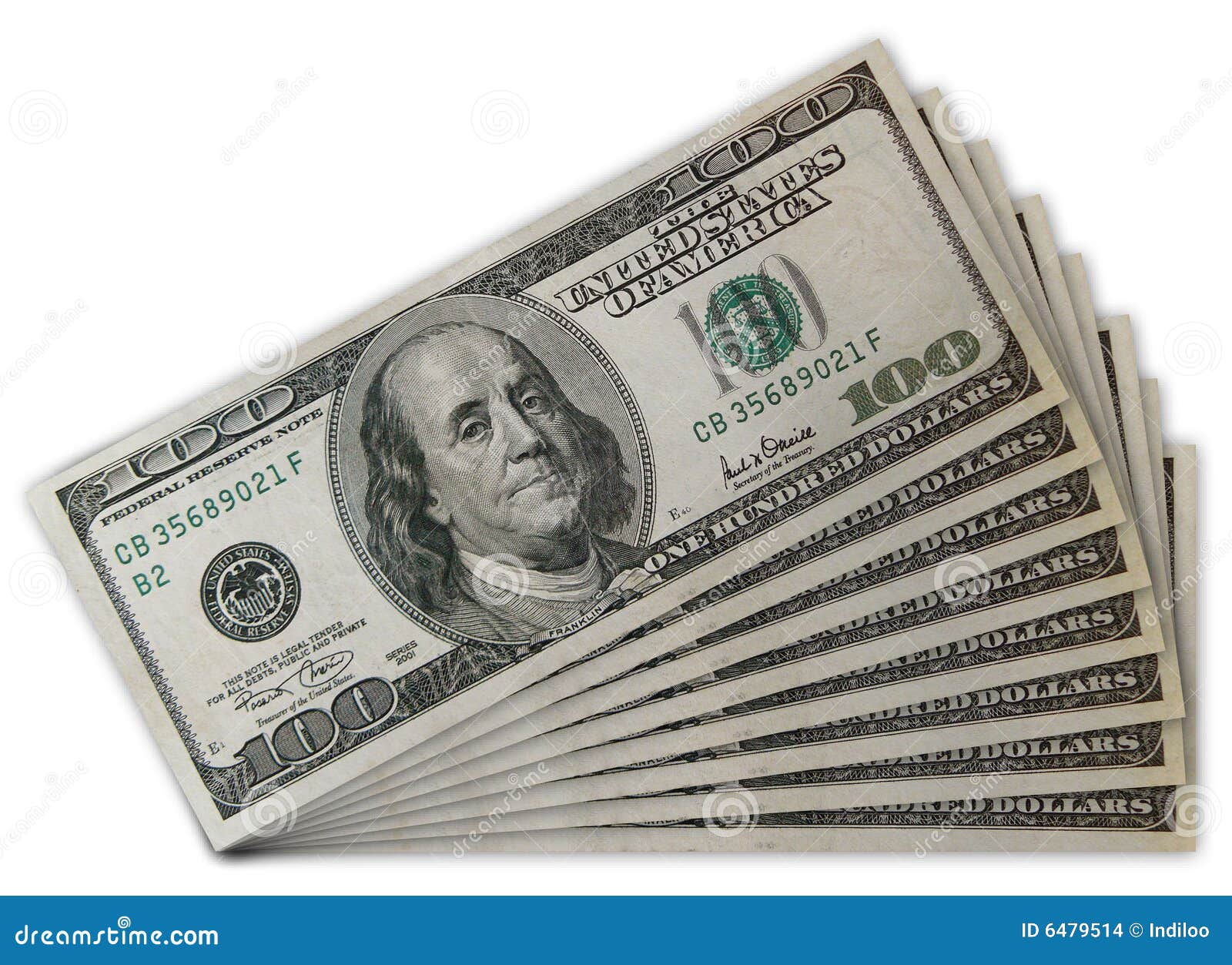 Dollars Fan stock photo. Image of background, denominations - 6479514