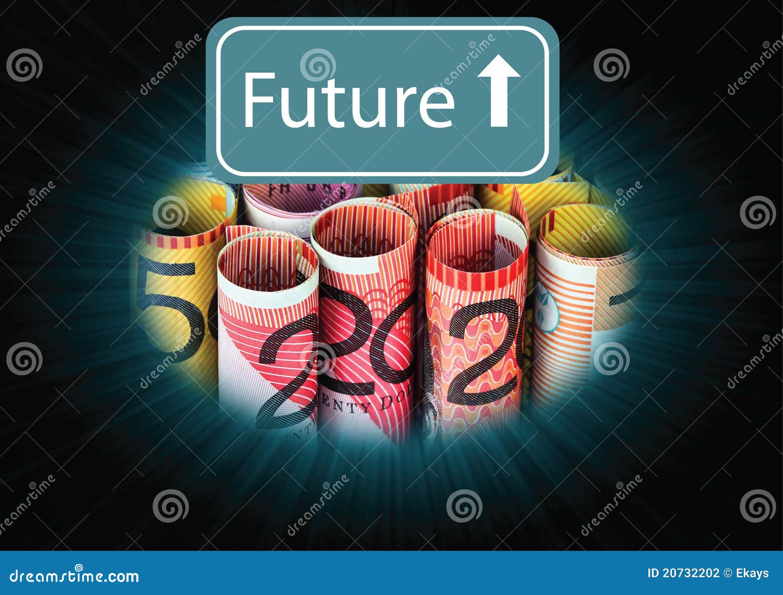 Dollars future stock illustration. Illustration of cash - 20732202