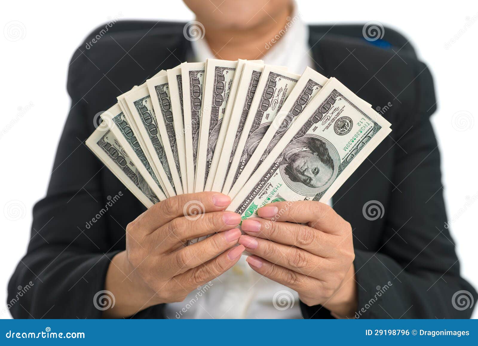 Dollars in hands stock photo. Image of rate, asian, hand - 29198796