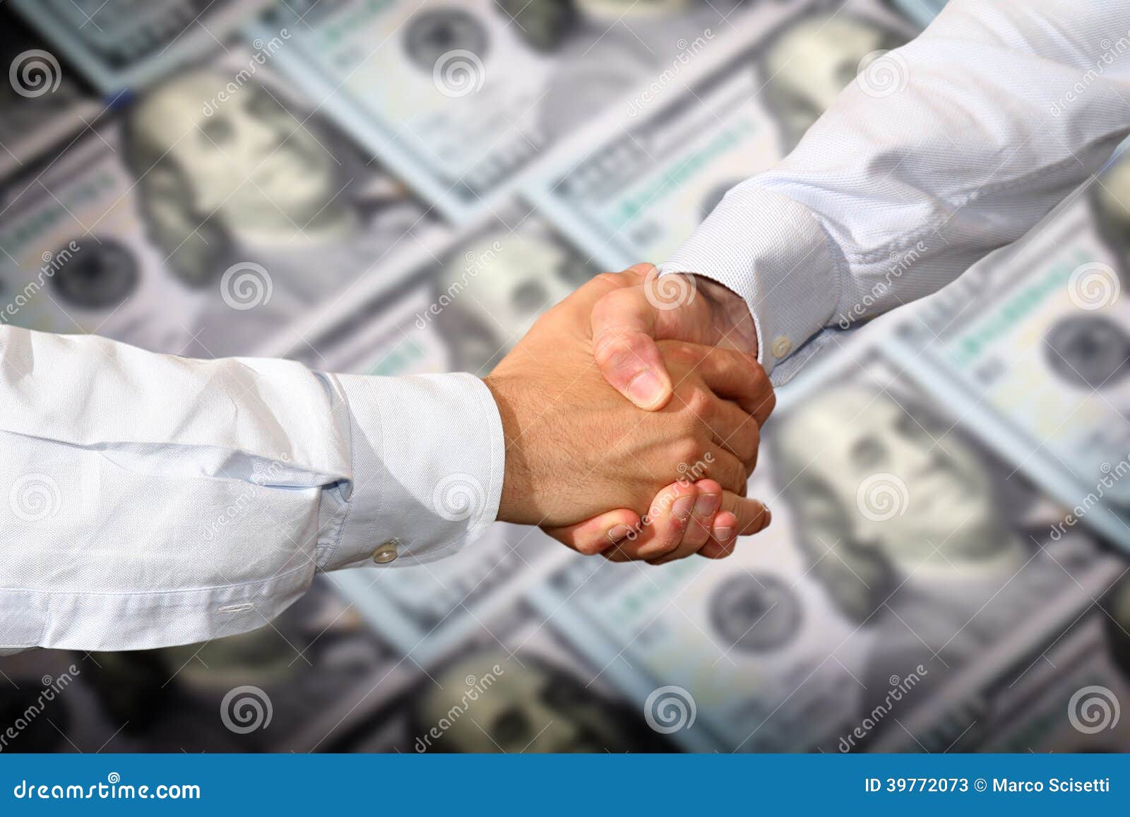 Dollars Handshake stock image. Image of american, banking - 39772073
