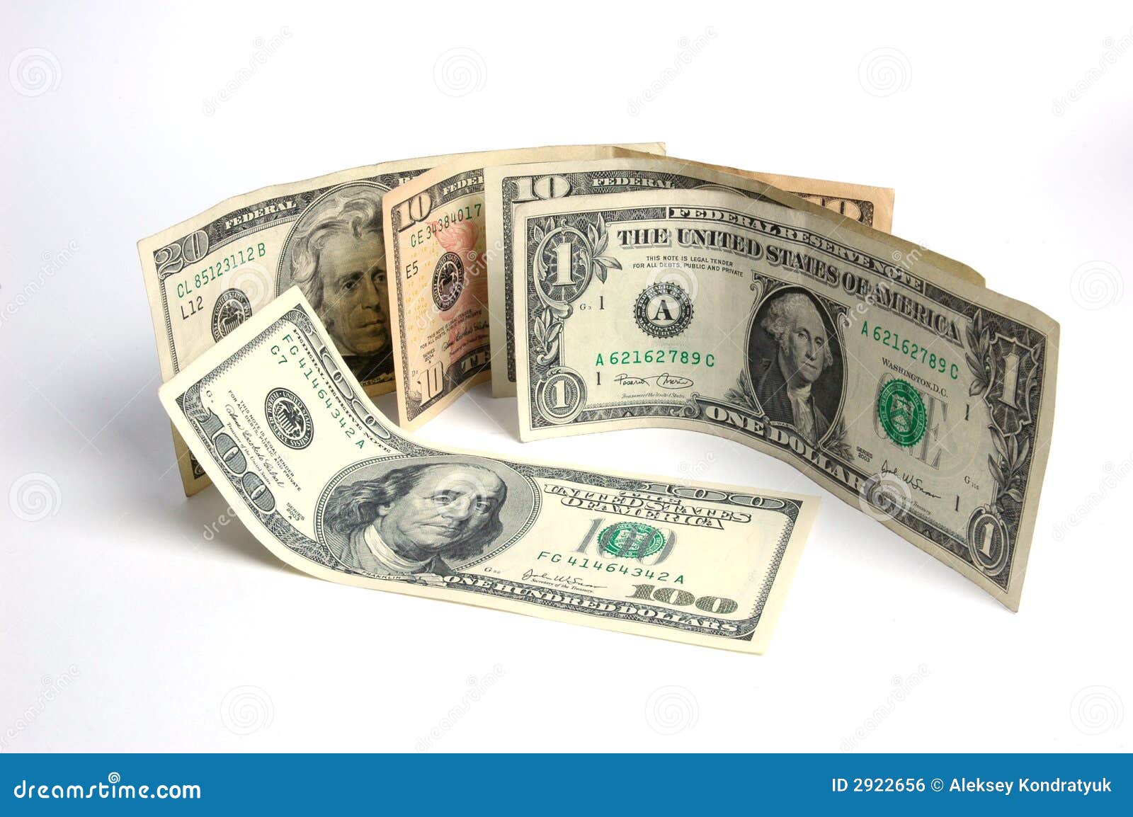 Dollars Isolated Picture. Image: 2922656