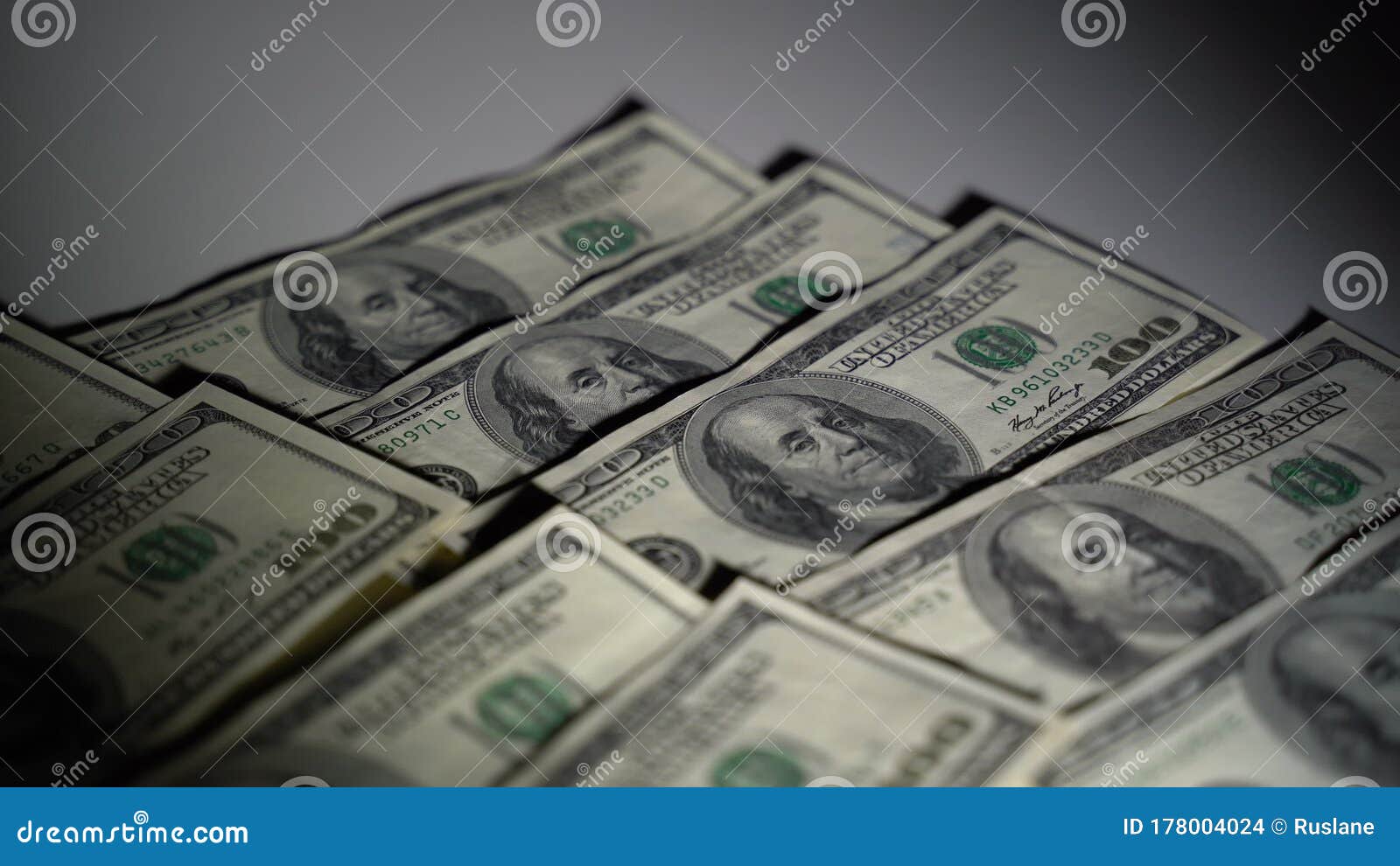 Dollars Laid Out on the Table Stock Footage - Video of dollars, dollar ...