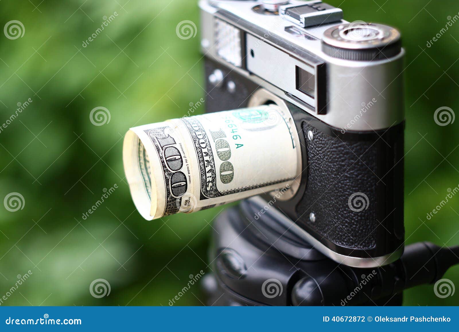 Dollars lens stock photo. Image of white, professional - 40672872
