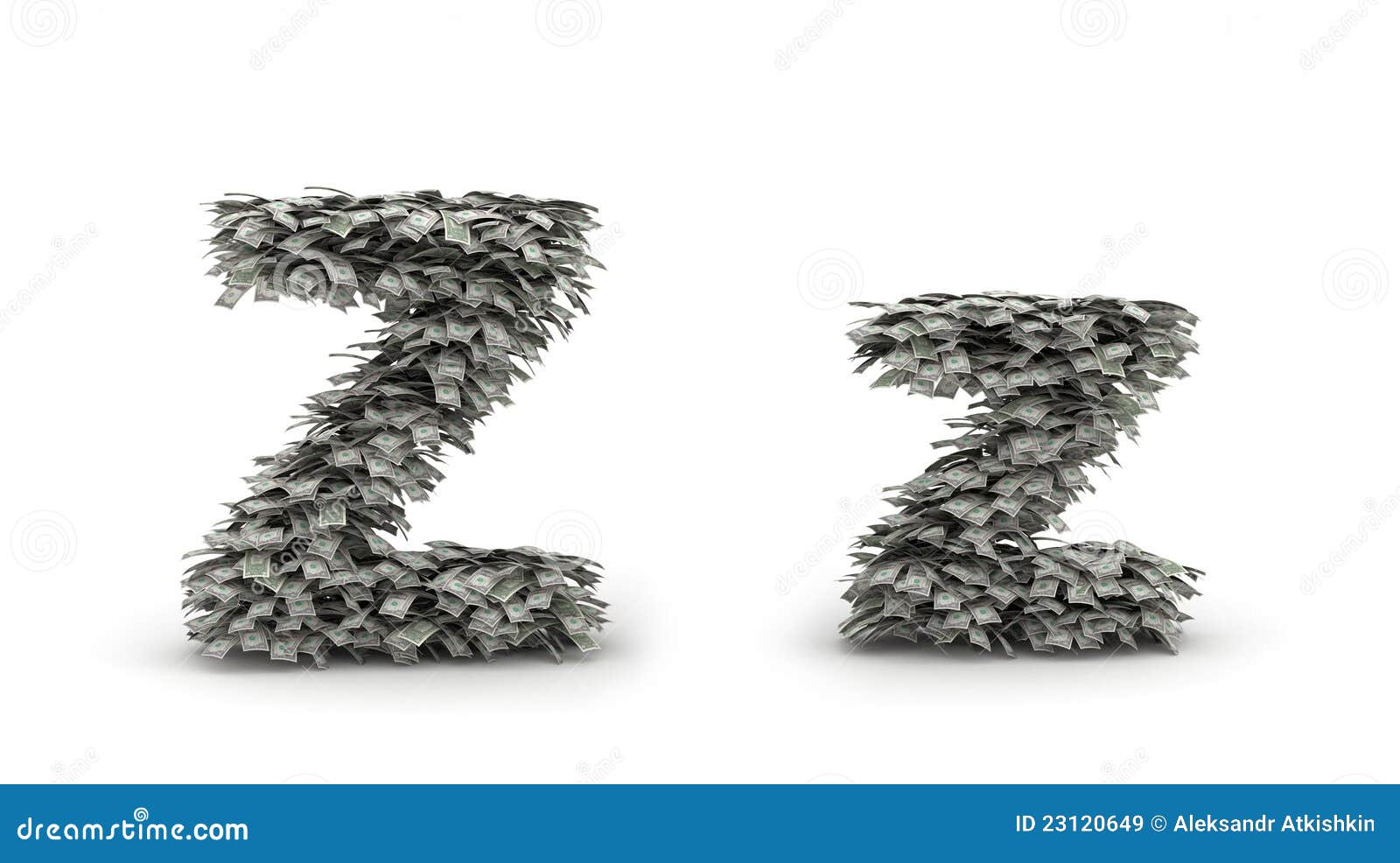 Dollars letter Z stock illustration. Illustration of graphics - 23120649