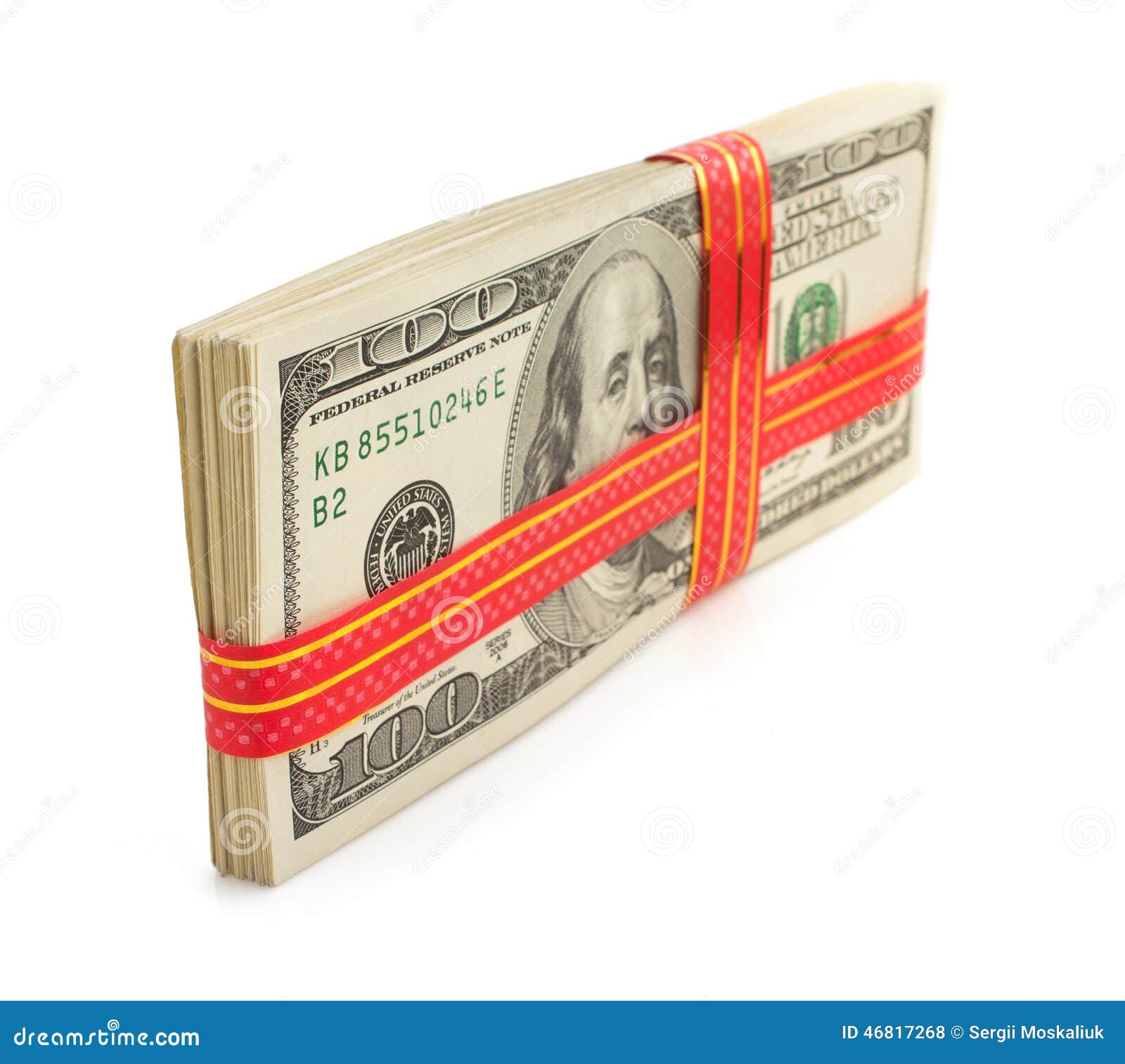 Dollars Money Banknotes on White Stock Photo - Image of concepts, money ...