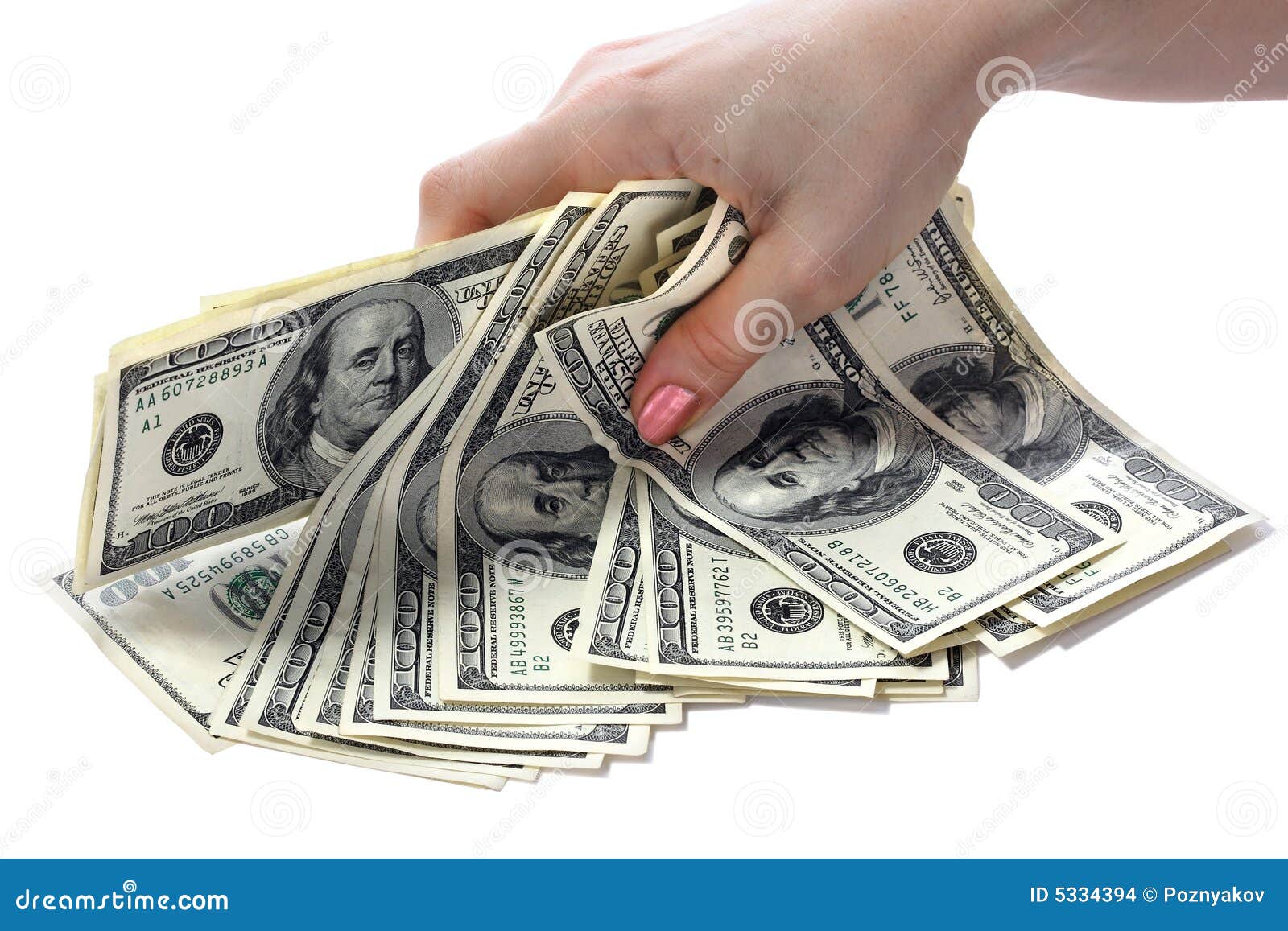 Dollars Notes are in Hands. Stock Photo - Image of finances, sales: 5334394